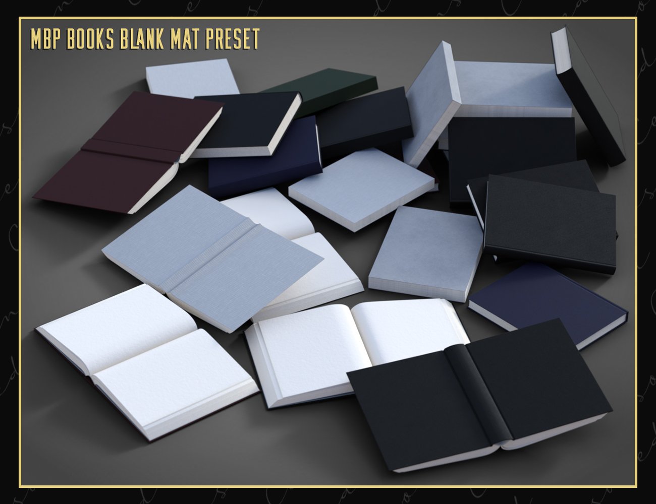 Modern Book Prop Pack | Daz 3D