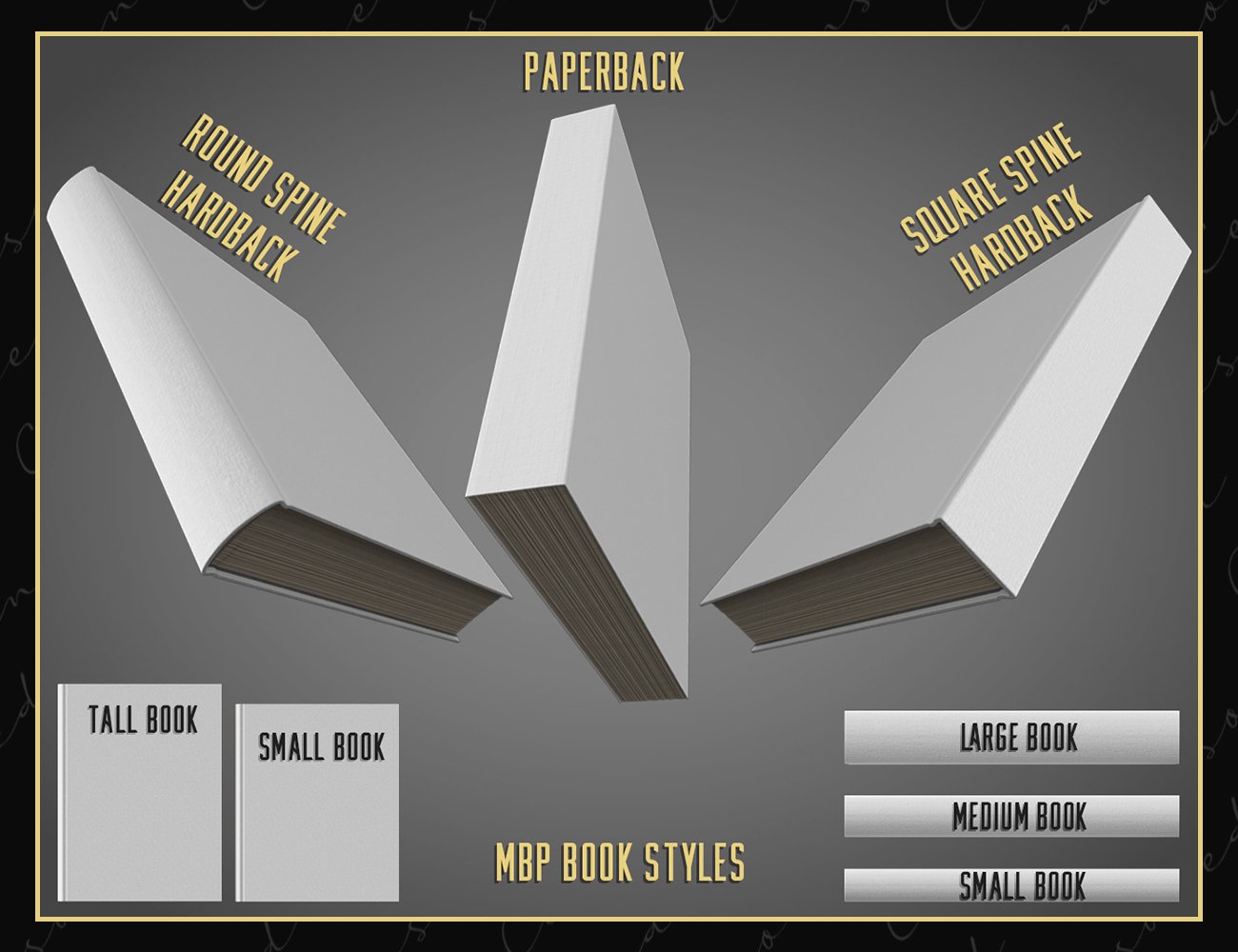 Modern Book Prop Pack | Daz 3D