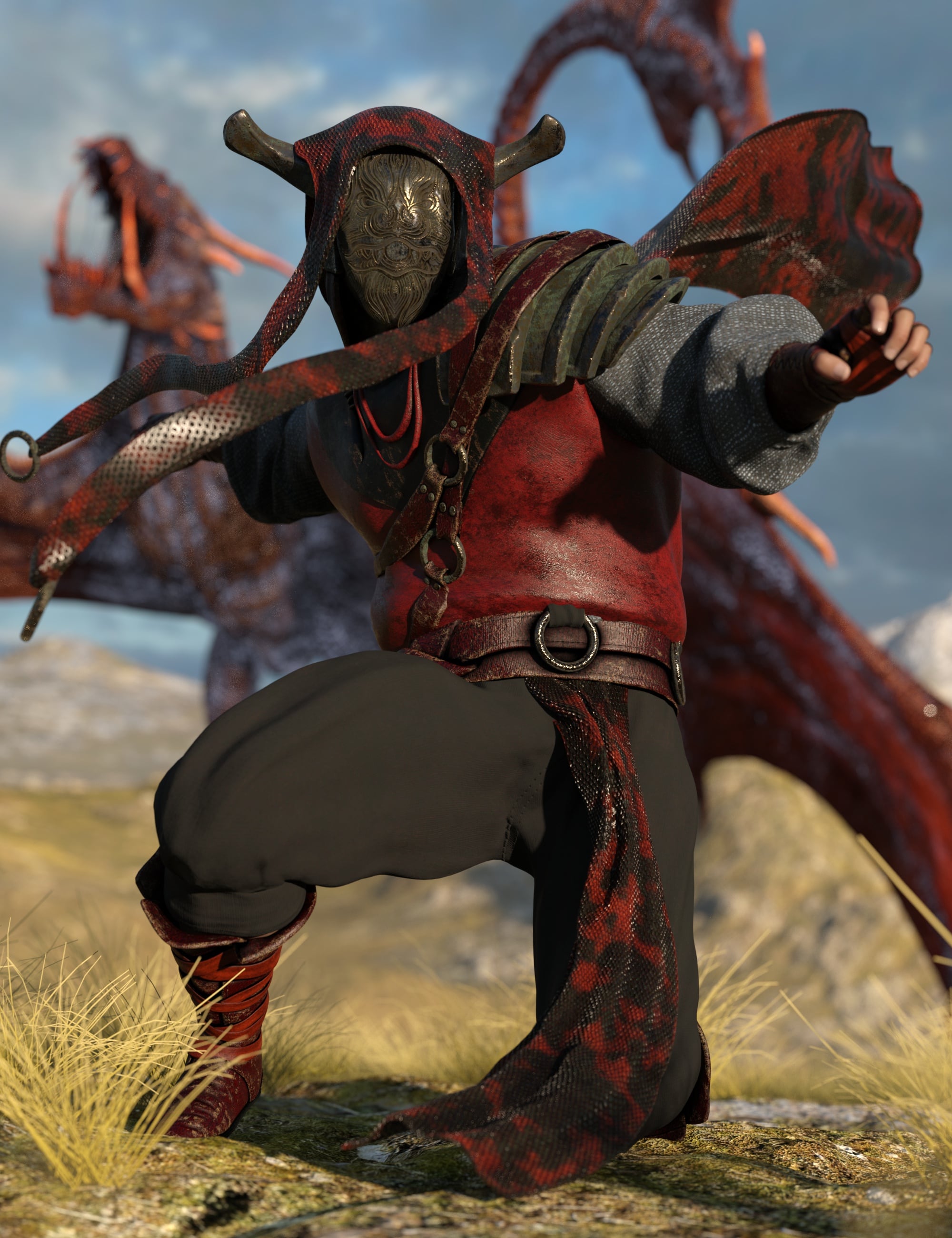 Diabolo Outfit Textures | Daz 3D