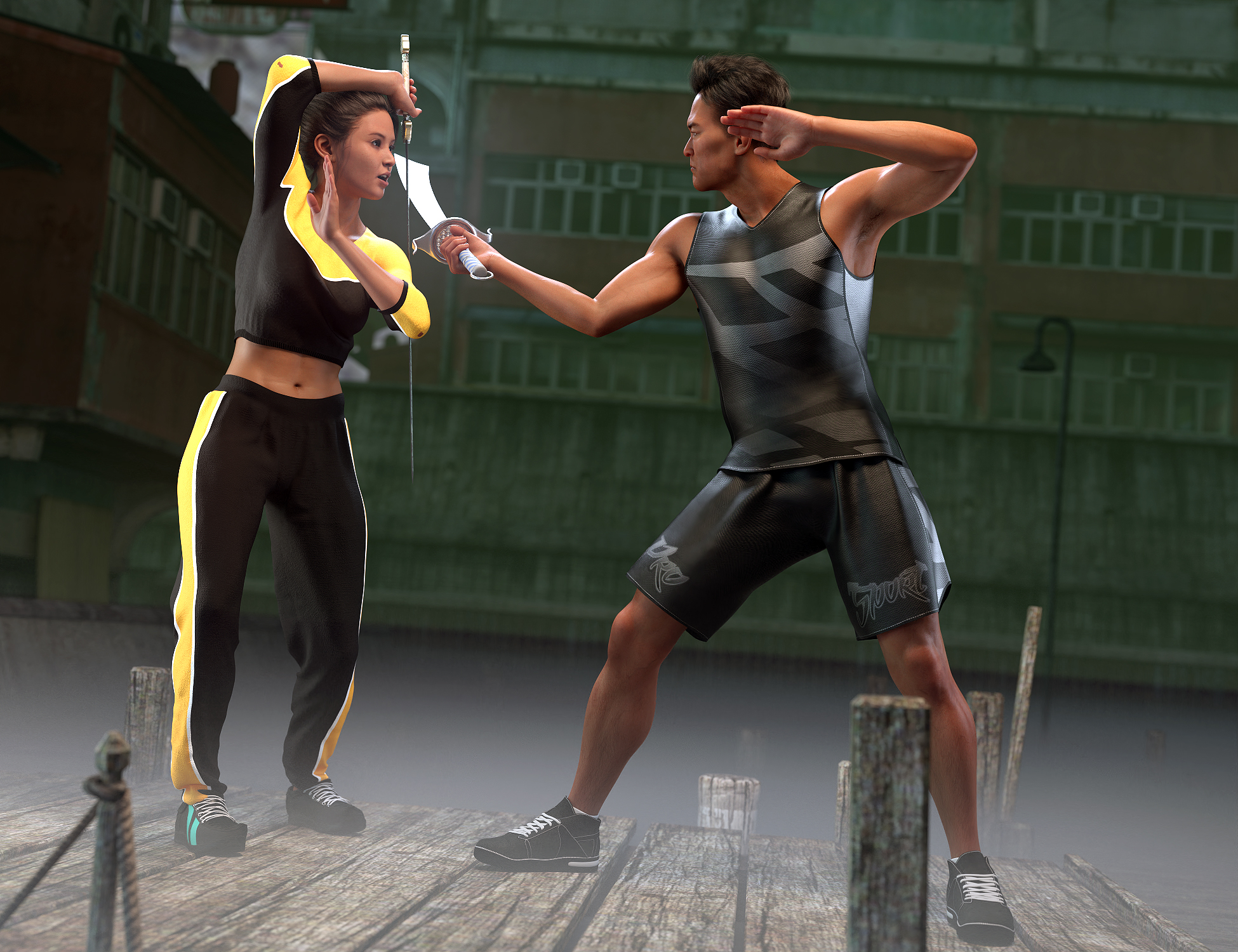 FF's Chinese Blade Master Poses for Genesis 8 and 8.1 | Daz 3D