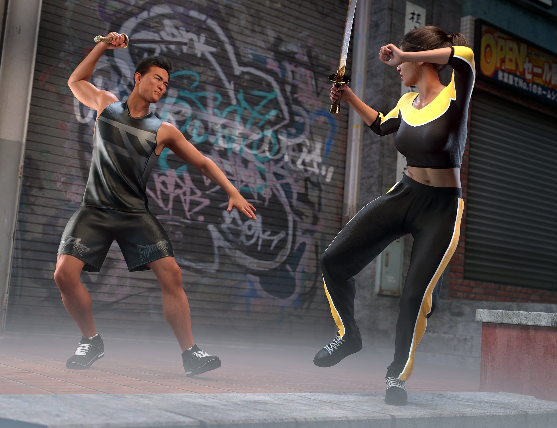FF's Chinese Blade Master Poses for Genesis 8 and 8.1 | Daz 3D