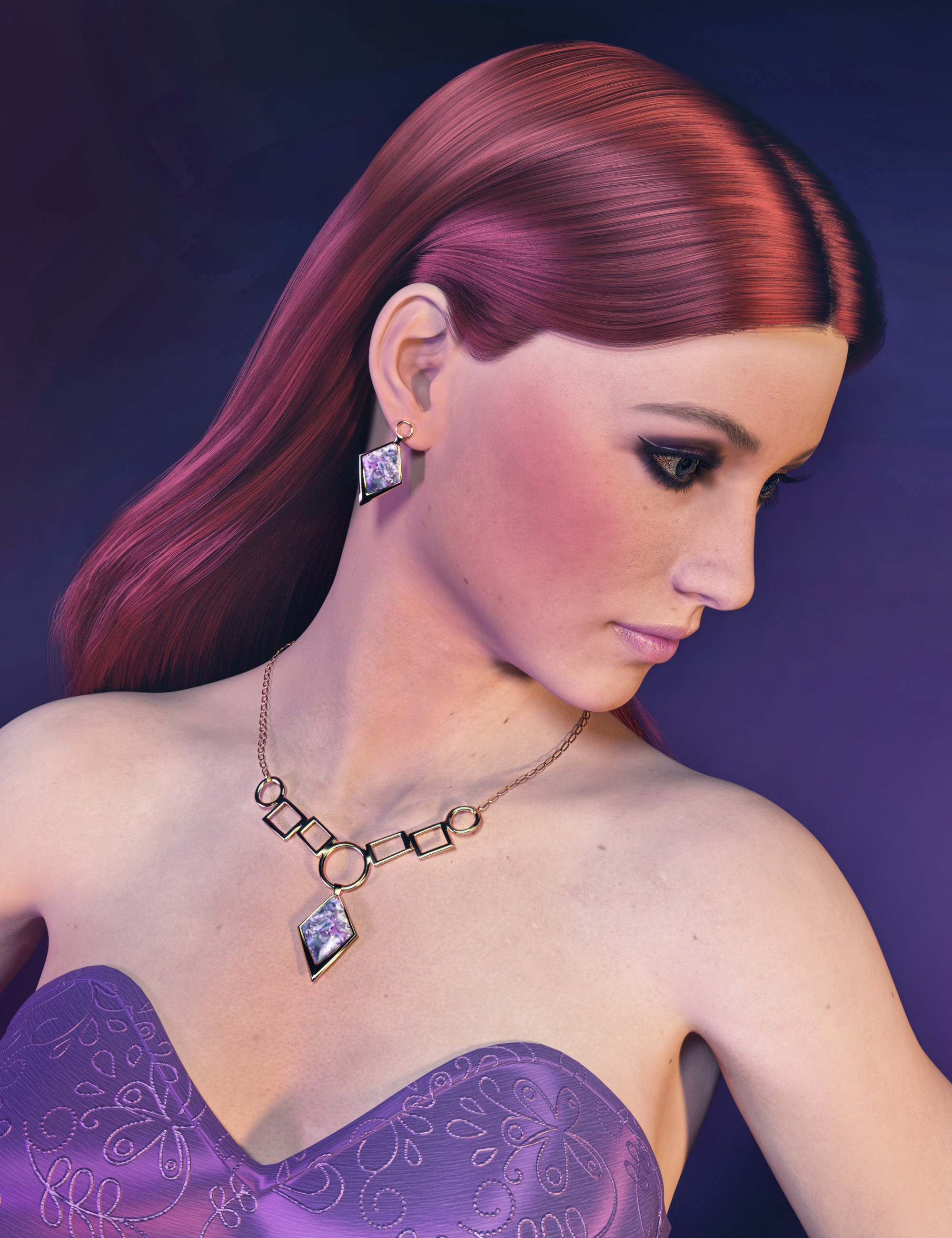 Fe K Medium Hair For Genesis 8 Females Daz 3d