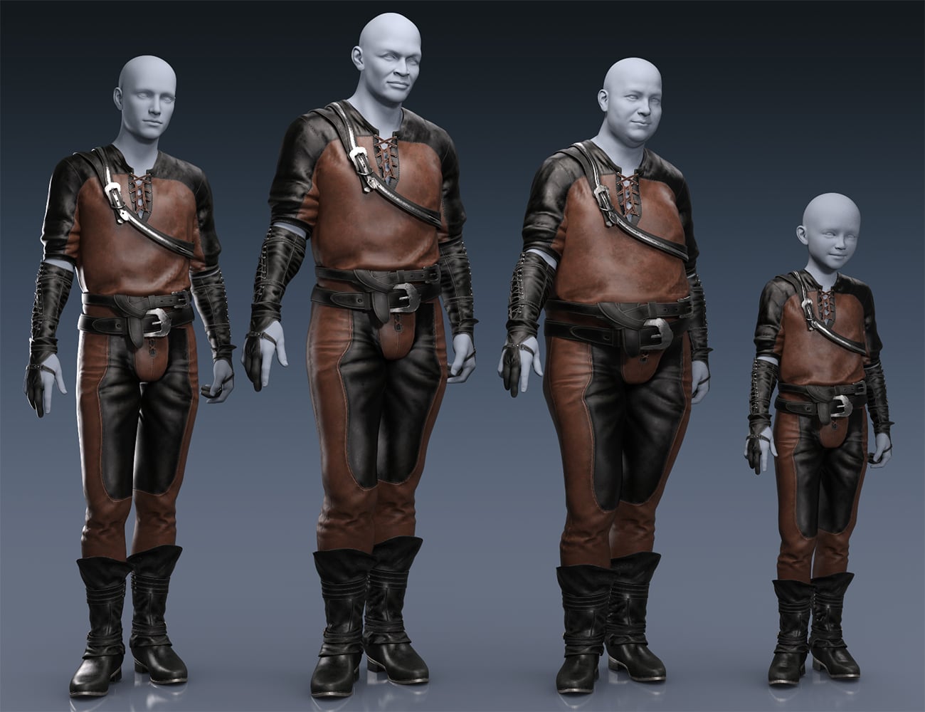 Rogue Elf Outfit for Genesis 8 and 8.1 Males | Daz 3D