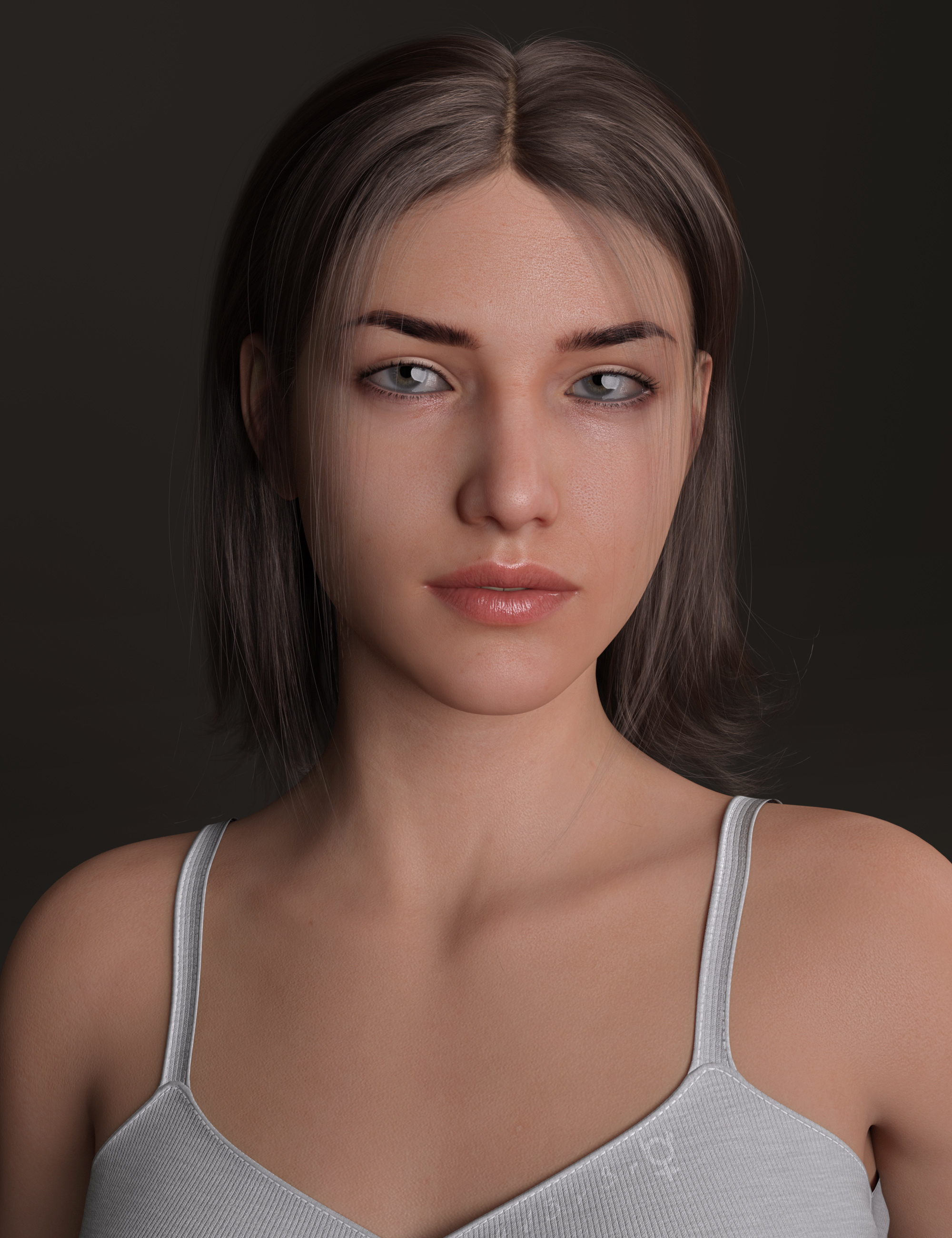Swept Wetlook Hair for Genesis 8 Female | Daz 3D