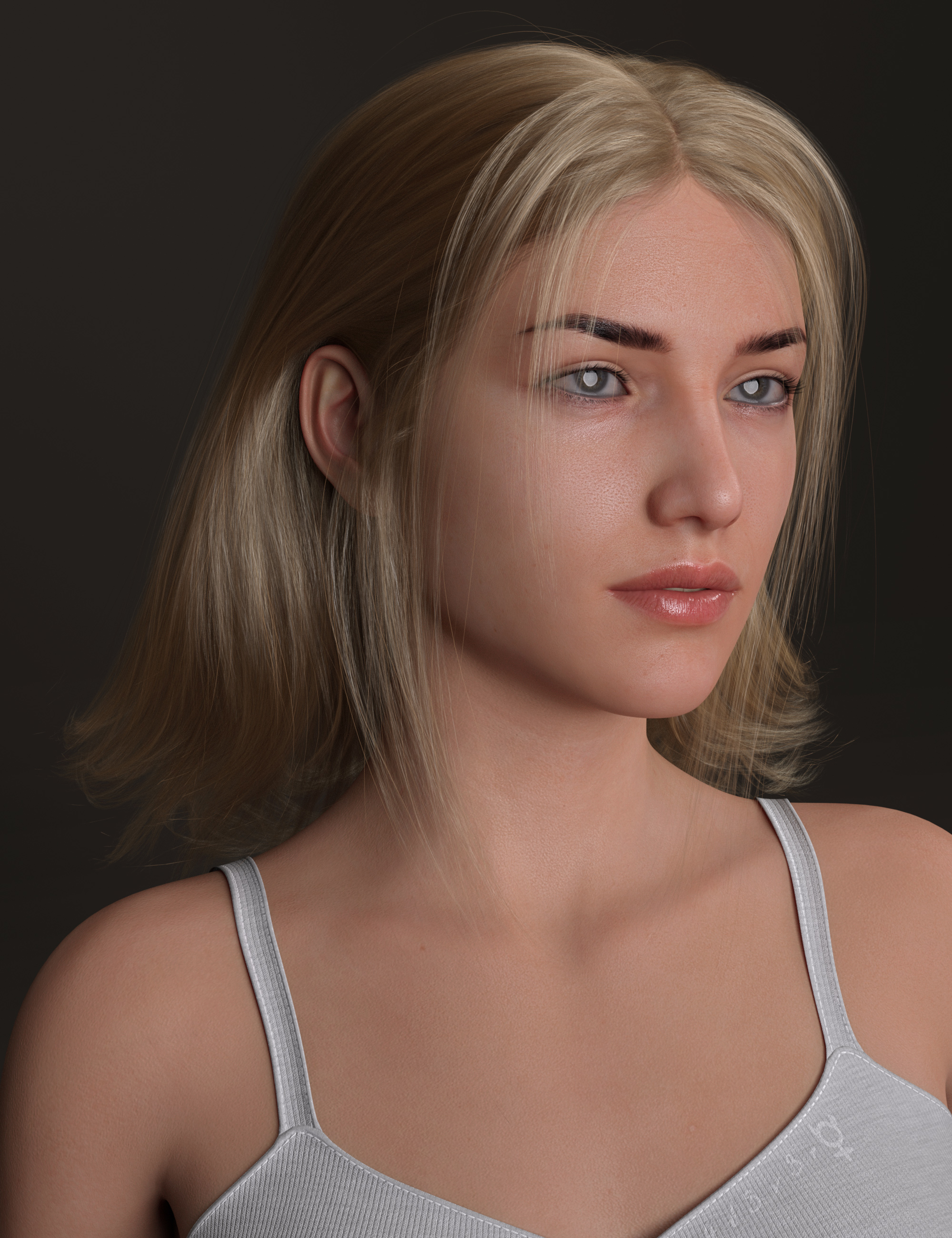 Swept Wetlook Hair for Genesis 8 Female | Daz 3D