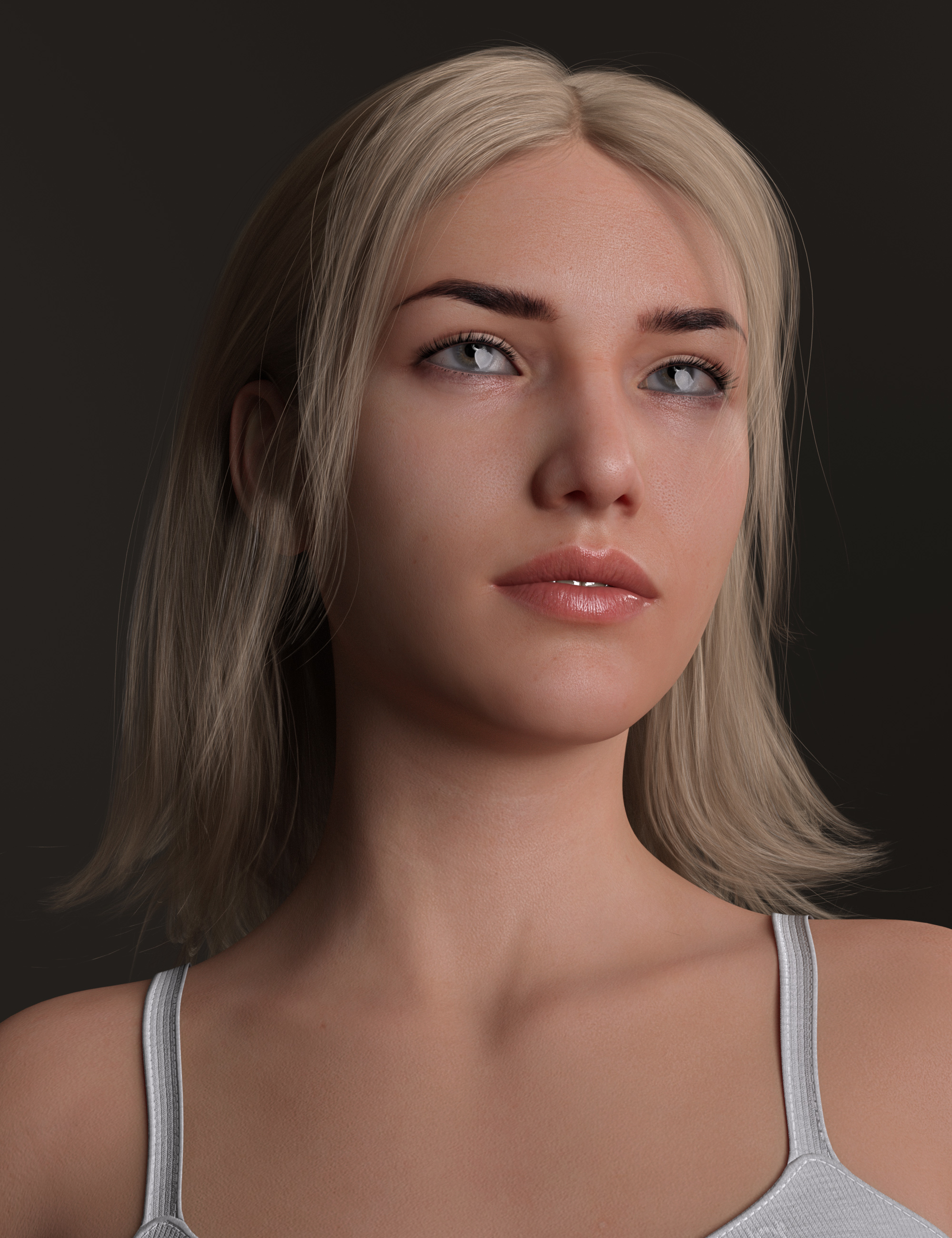 Swept Wetlook Hair for Genesis 8 Female | Daz 3D