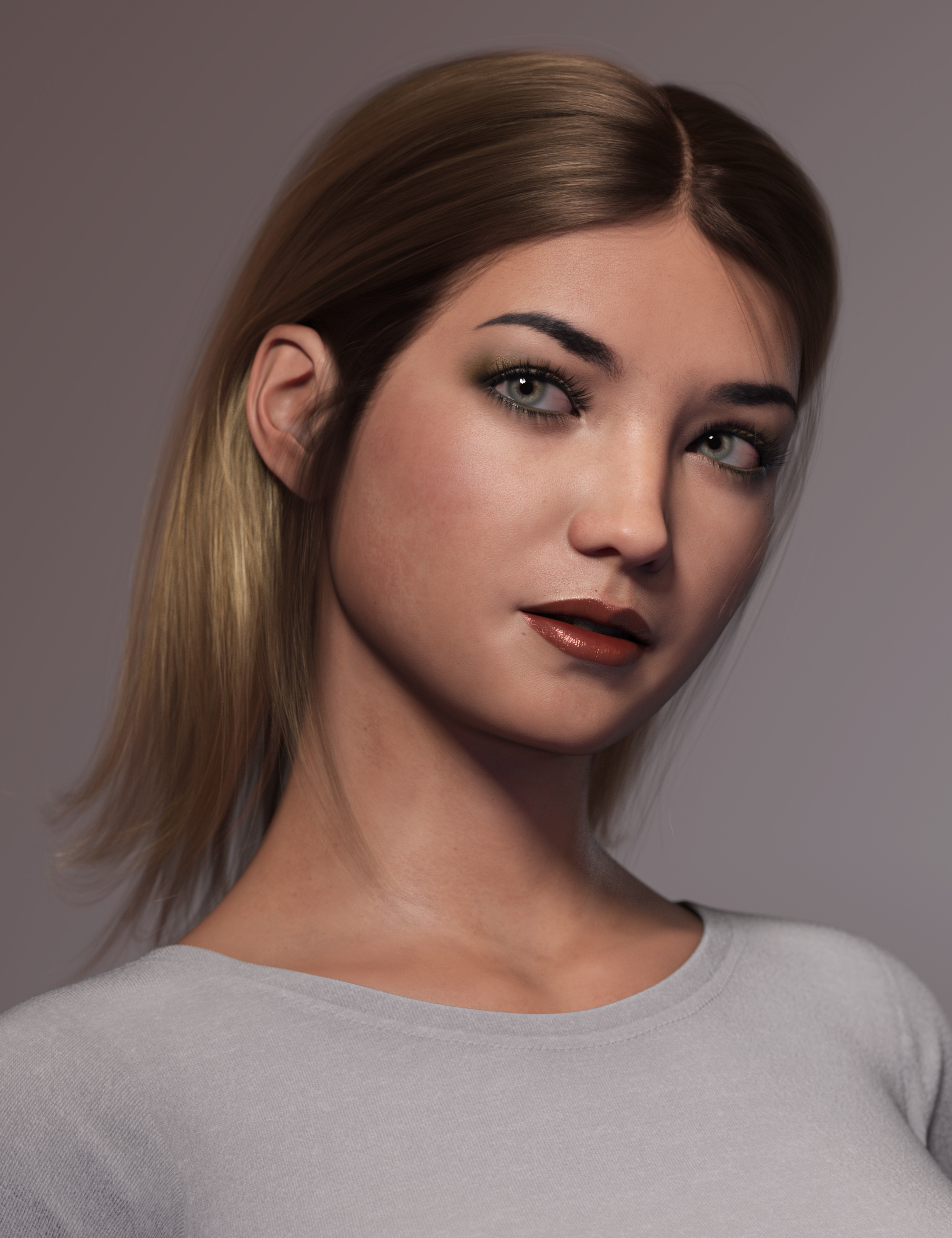 Swept Wetlook Hair for Genesis 8 Female | Daz 3D
