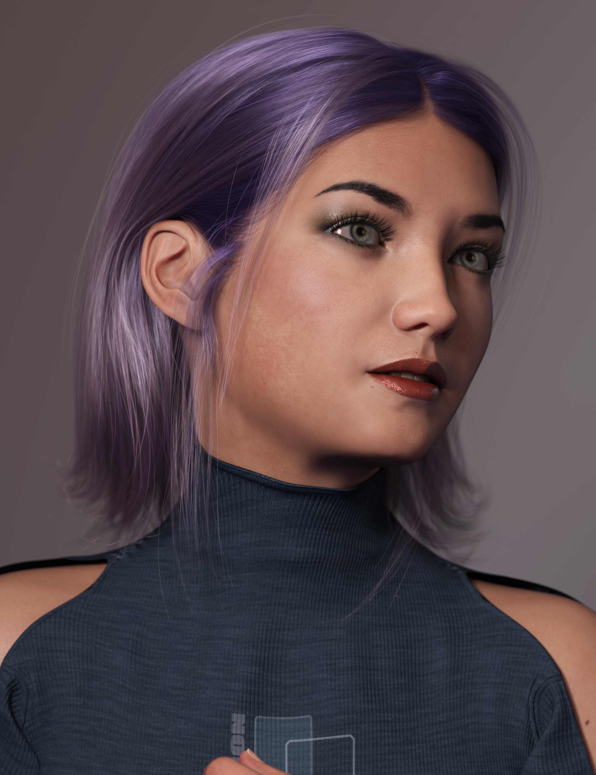Swept Wetlook Hair Texture Expansion | Daz 3D