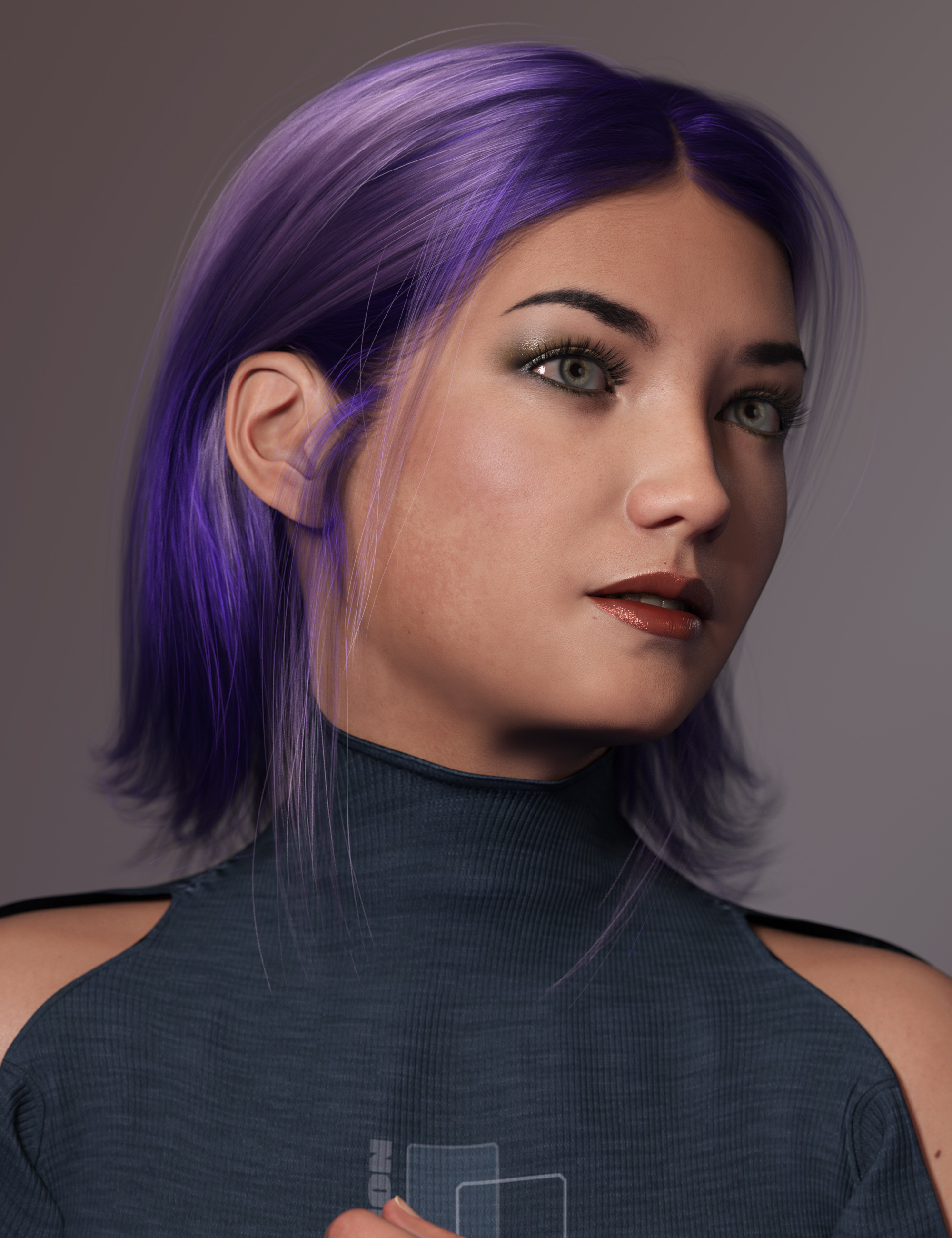 Swept Wetlook Hair Texture Expansion | Daz 3D