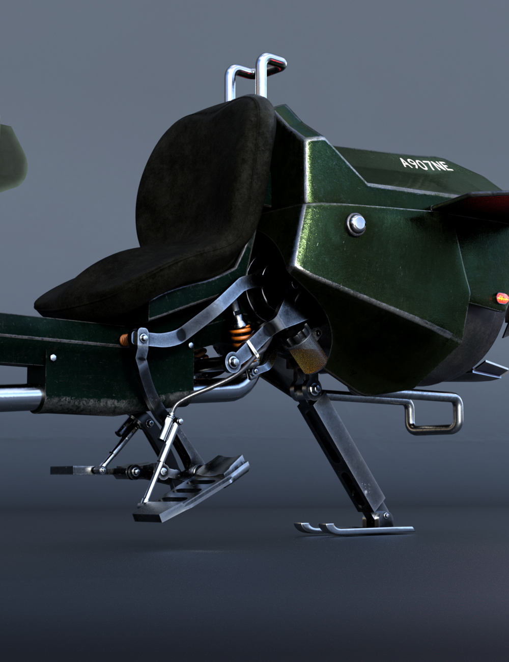 AER Futuristic Jetbike Hot Rod Speeder | Daz 3D