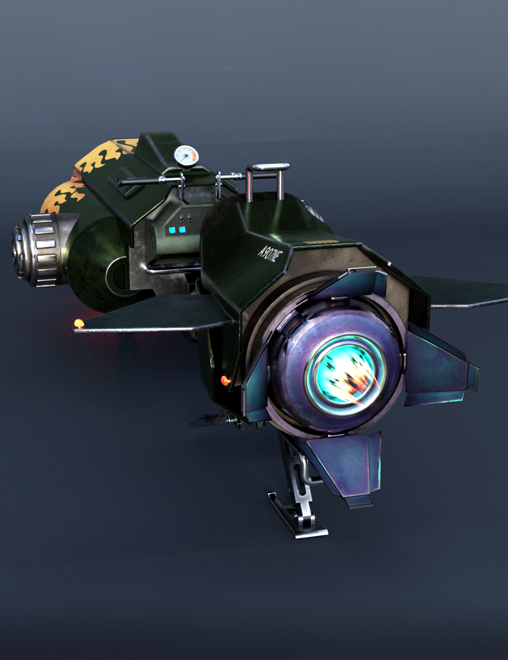 AER Futuristic Jetbike Hot Rod Speeder | Daz 3D