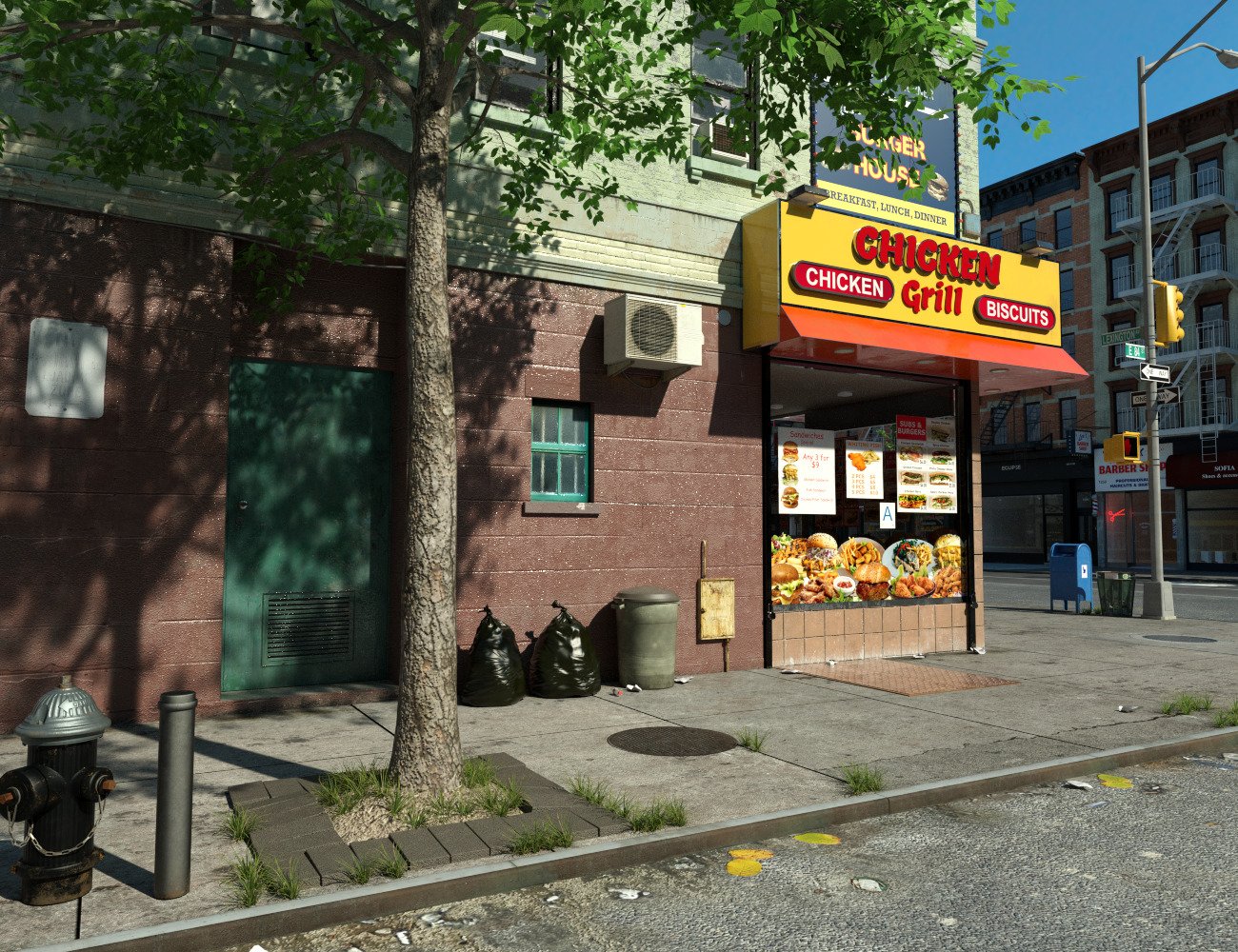 New York Fast Food Joint | Daz 3D New York Fast Food Joint | Daz 3D