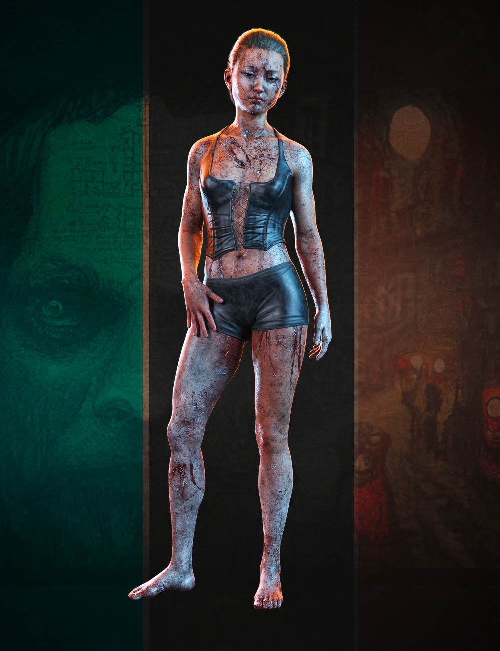 Soft Skin Transition Materials 2 for Genesis 8 and 8.1 Female | Daz 3D