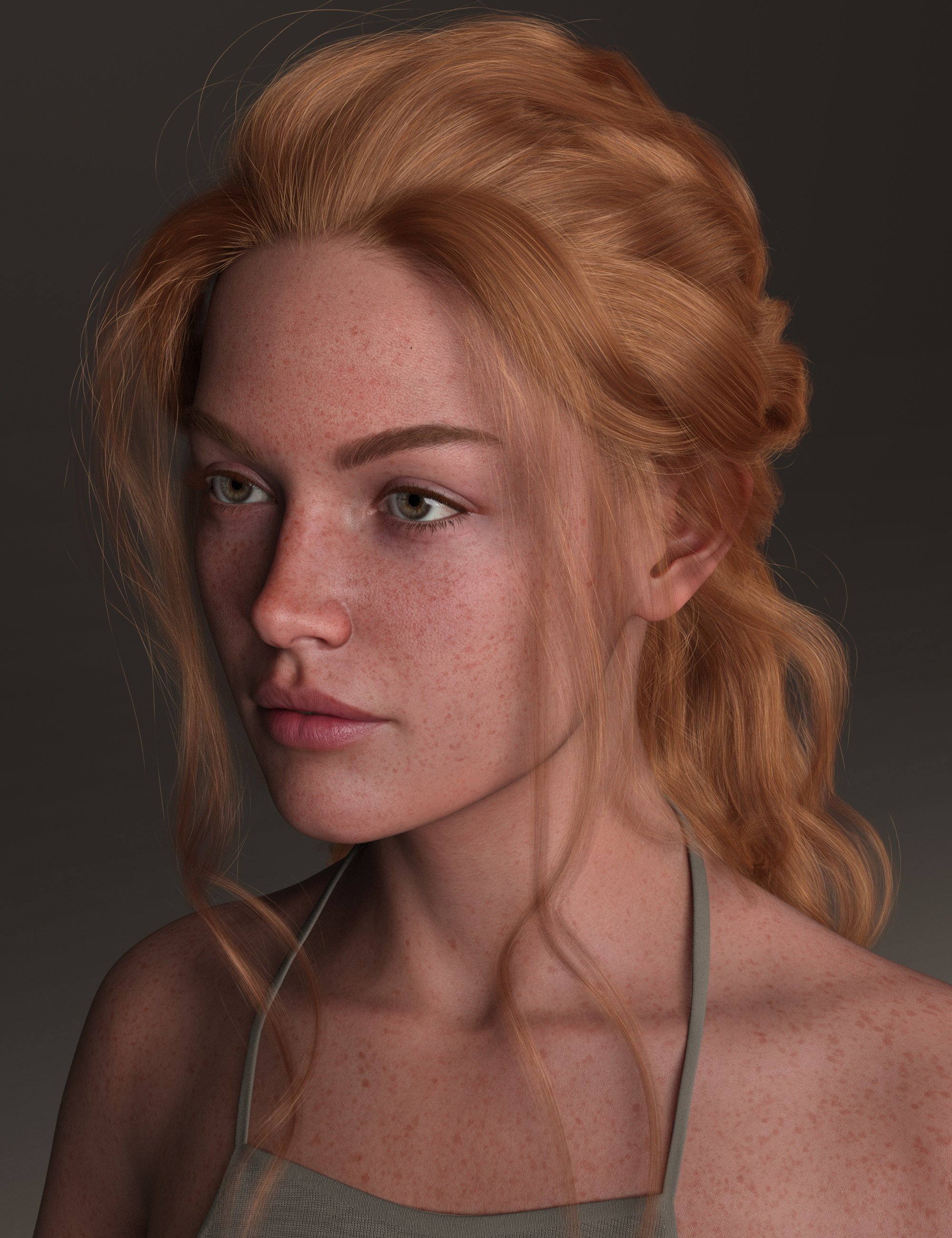 Soft Curls Ponytail for Genesis 9 | Daz 3D