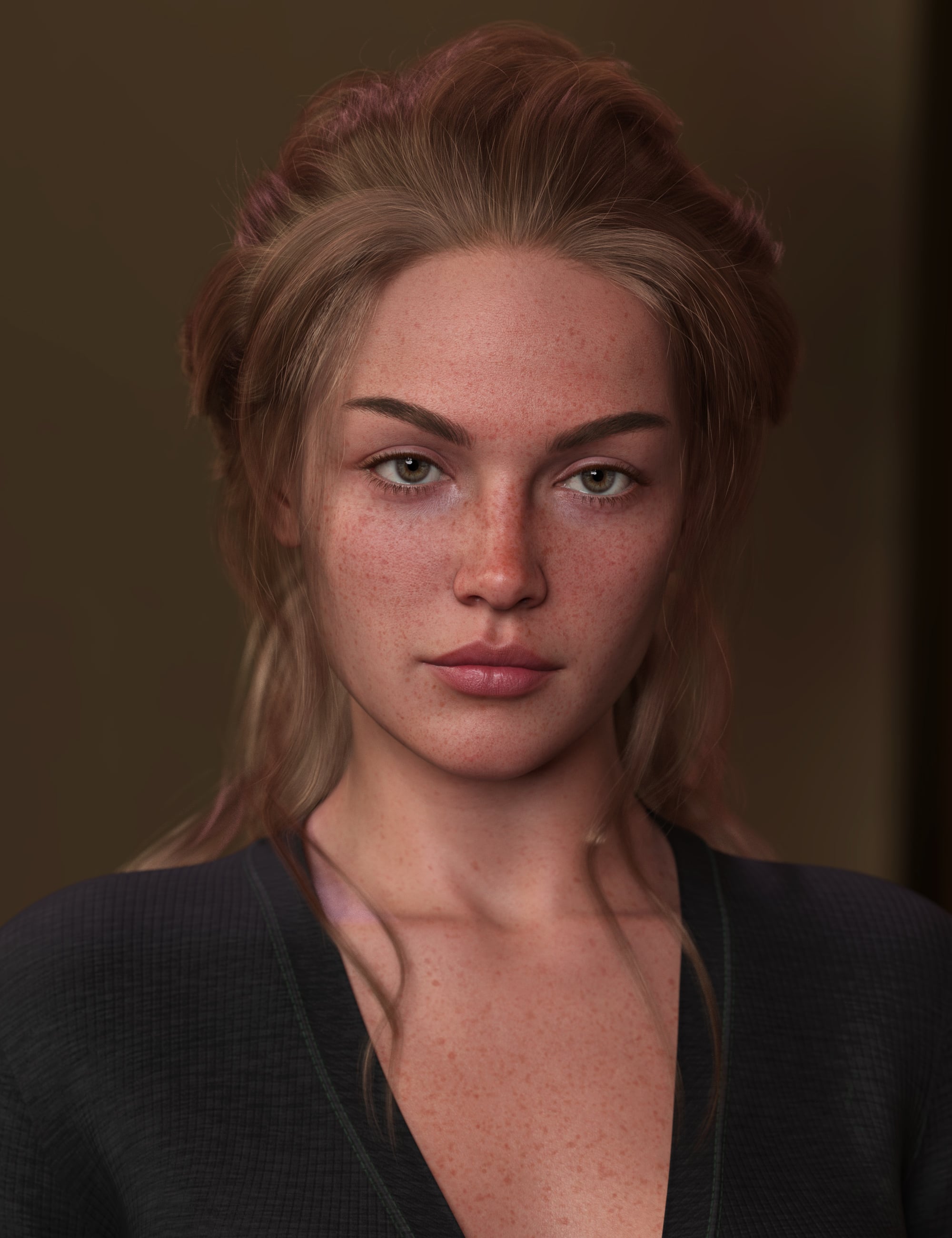 Soft Curls Ponytail for Genesis 9 | Daz 3D