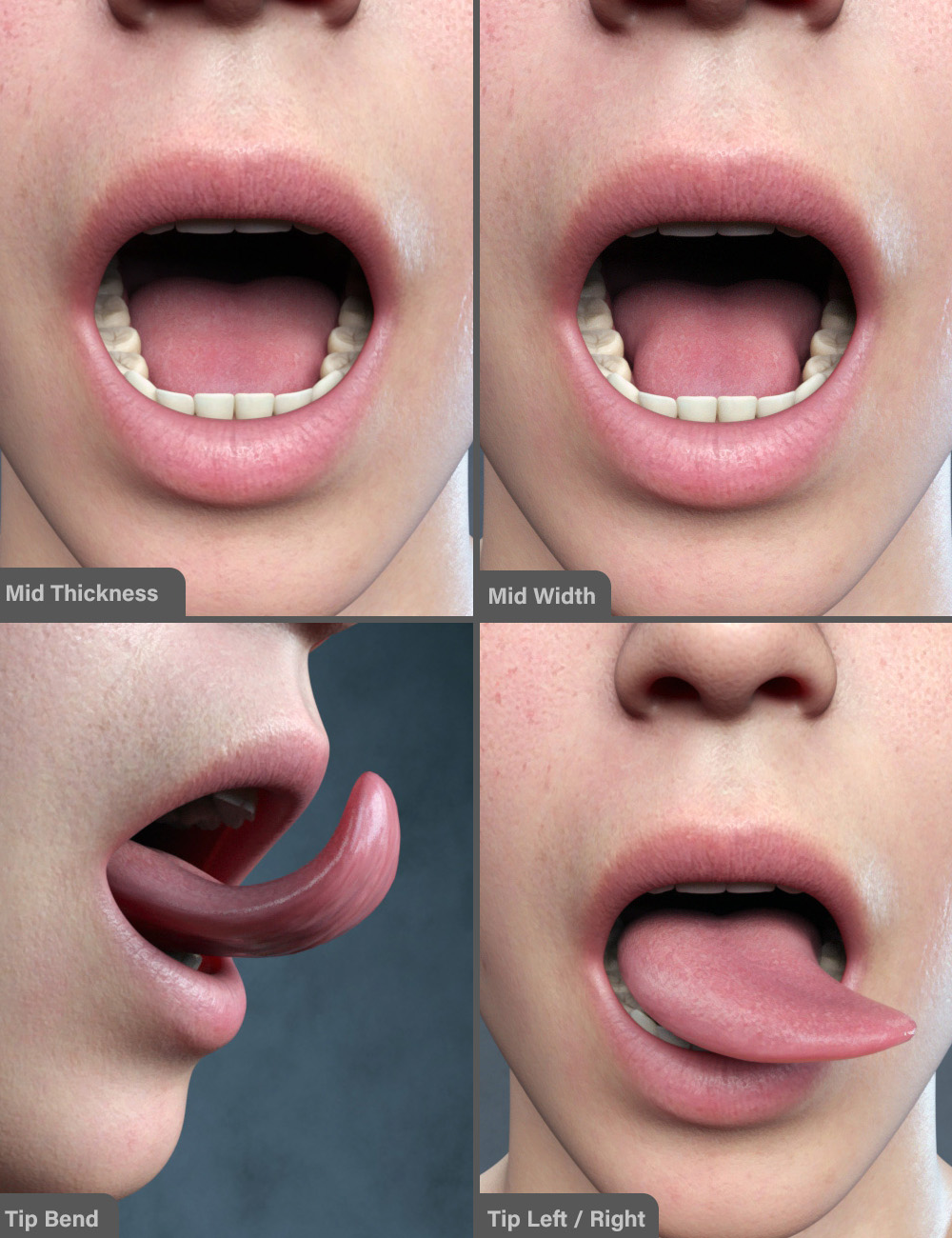 Easy Tongue Control for Genesis 9 | Daz 3D
