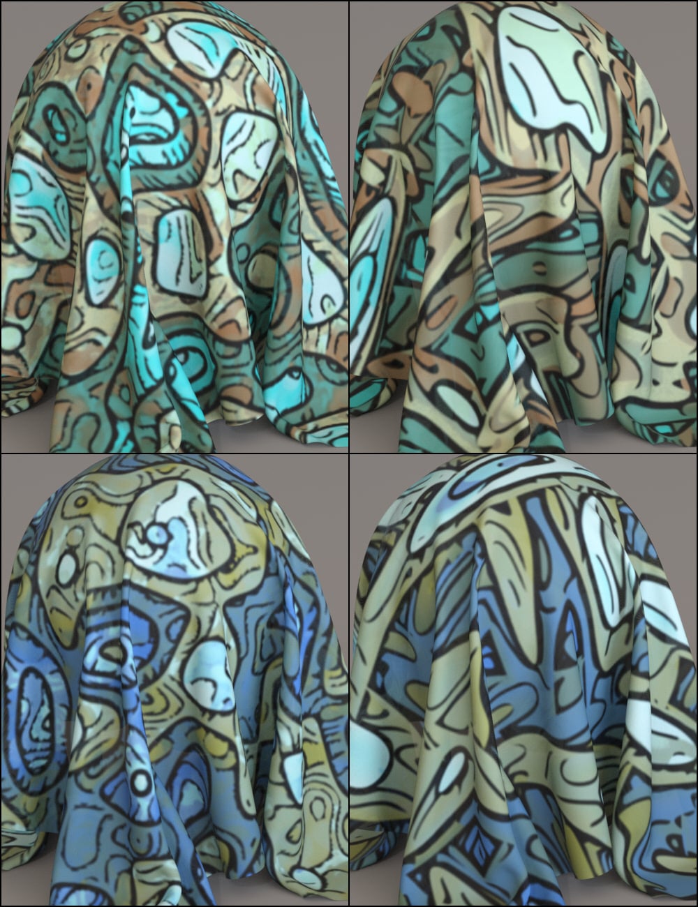 MMX Funky Fabric Patterns 03 for Iray | Daz 3D