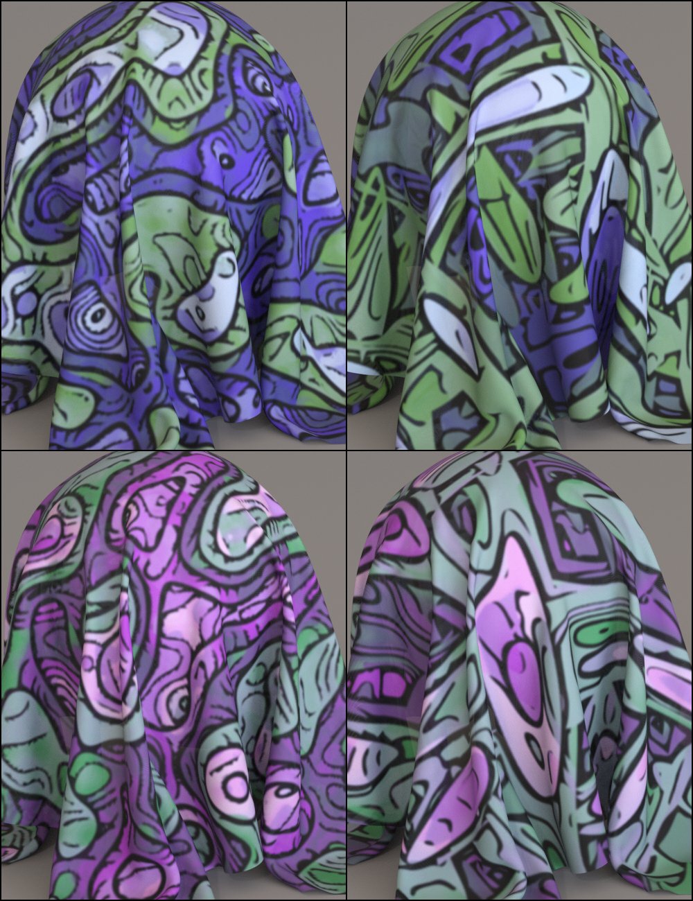 MMX Funky Fabric Patterns 03 for Iray | Daz 3D