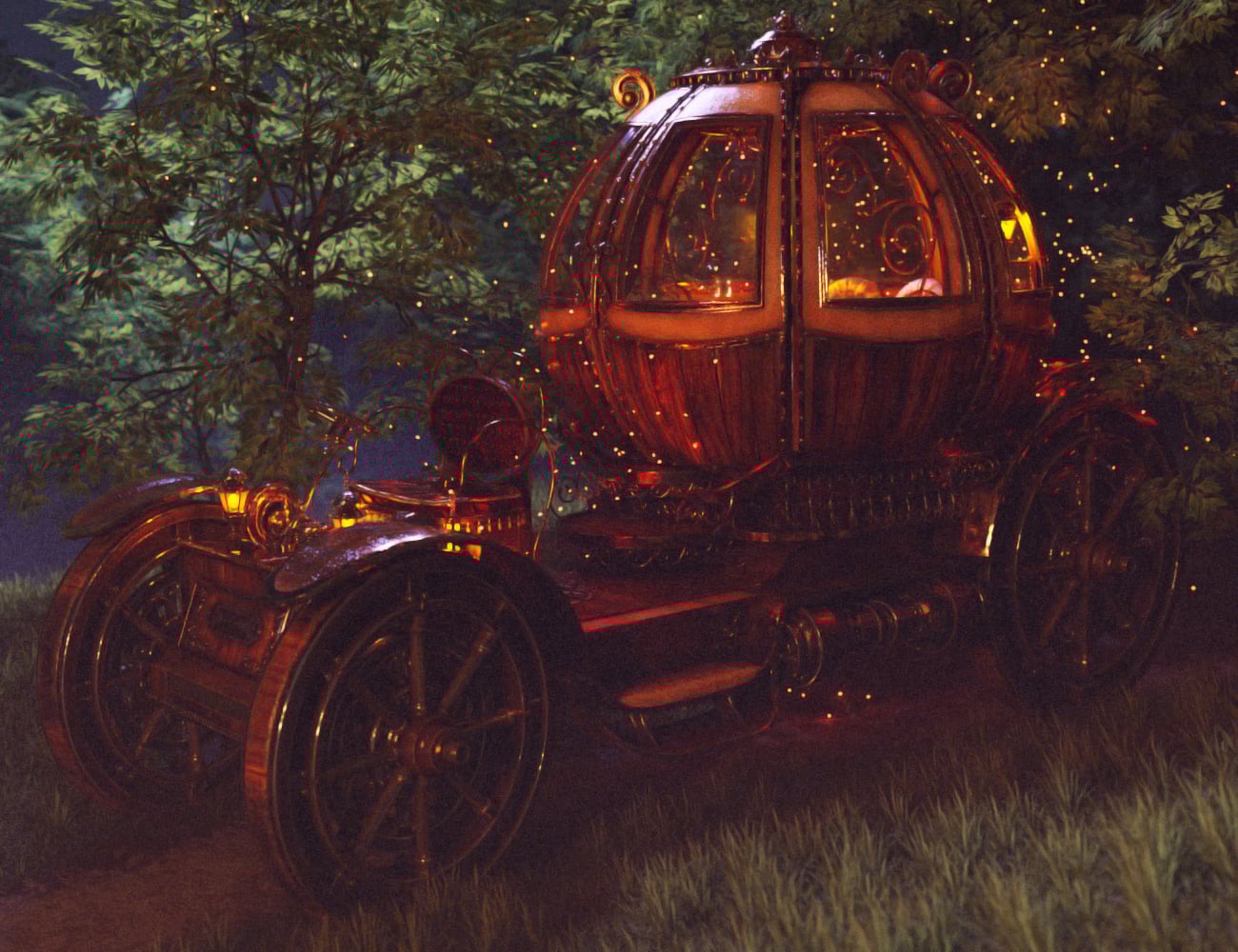 XI Steampunk Pumpkin Carriage | Daz 3D