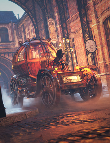 XI Steampunk Pumpkin Carriage | Daz 3D