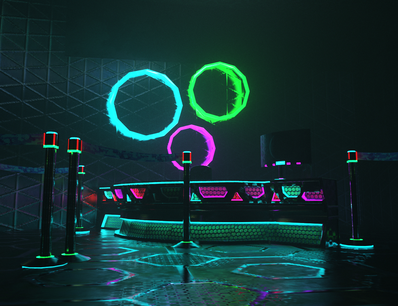 XI Futuristic Nightclub | Daz 3D