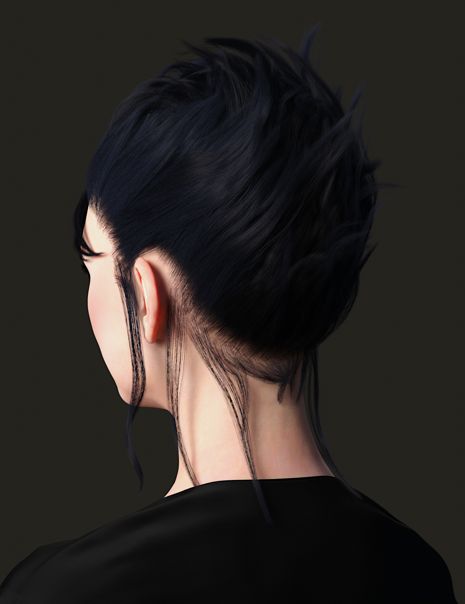 Messy Goth Updo for Genesis 8 and 8.1 Females | Daz 3D