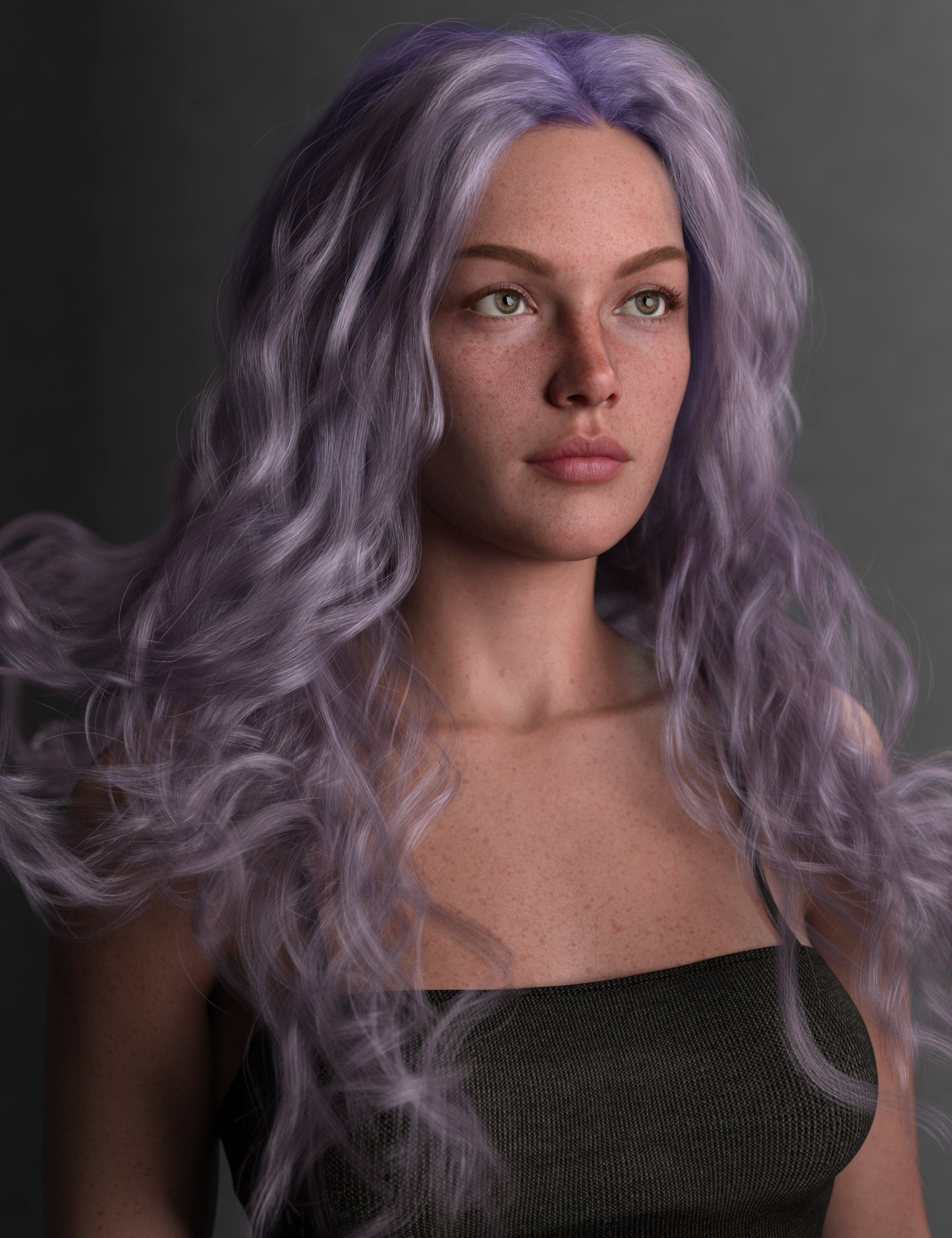 Soft Curls Long Hair Texture Expansion | Daz 3D