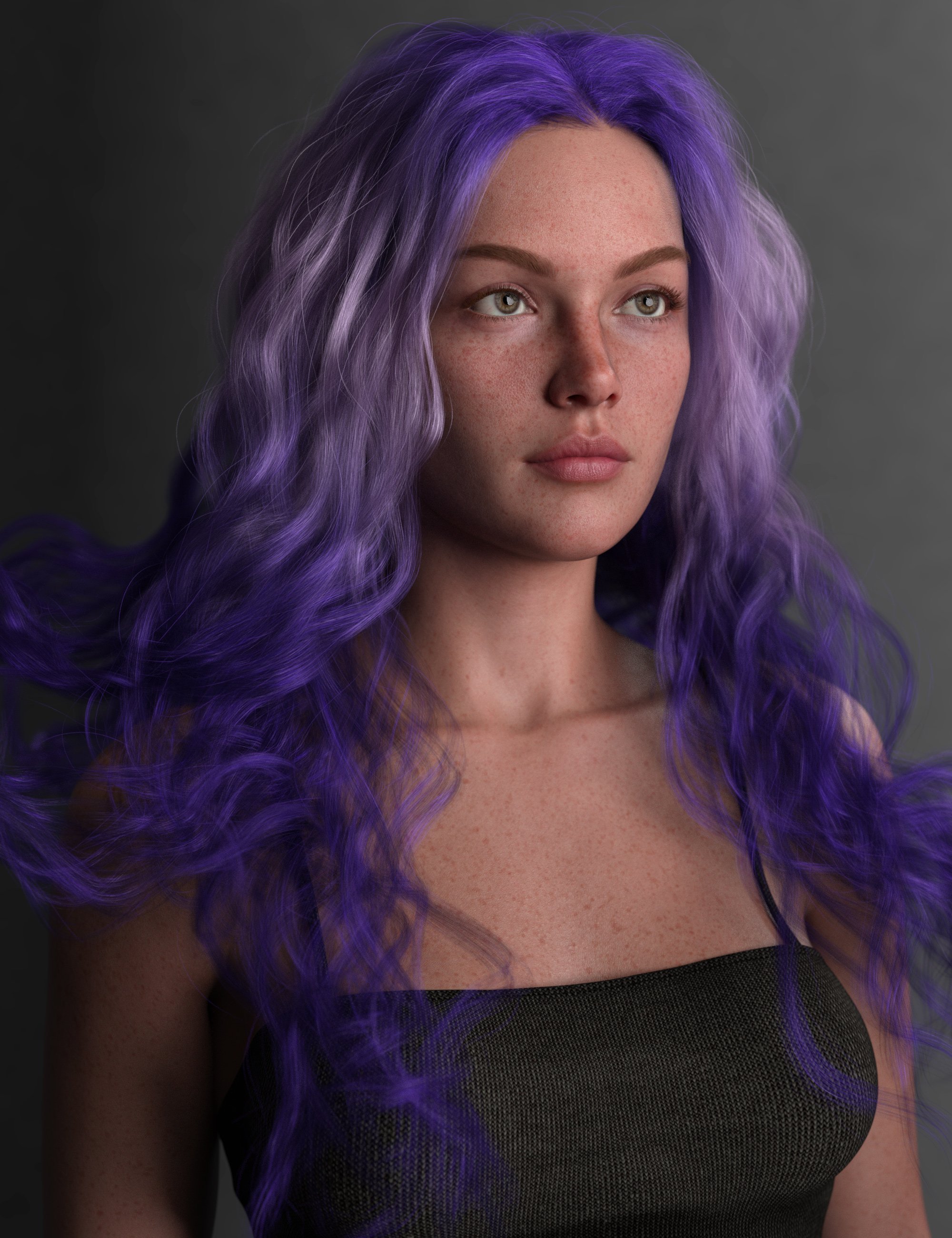 Soft Curls Long Hair Texture Expansion | Daz 3D