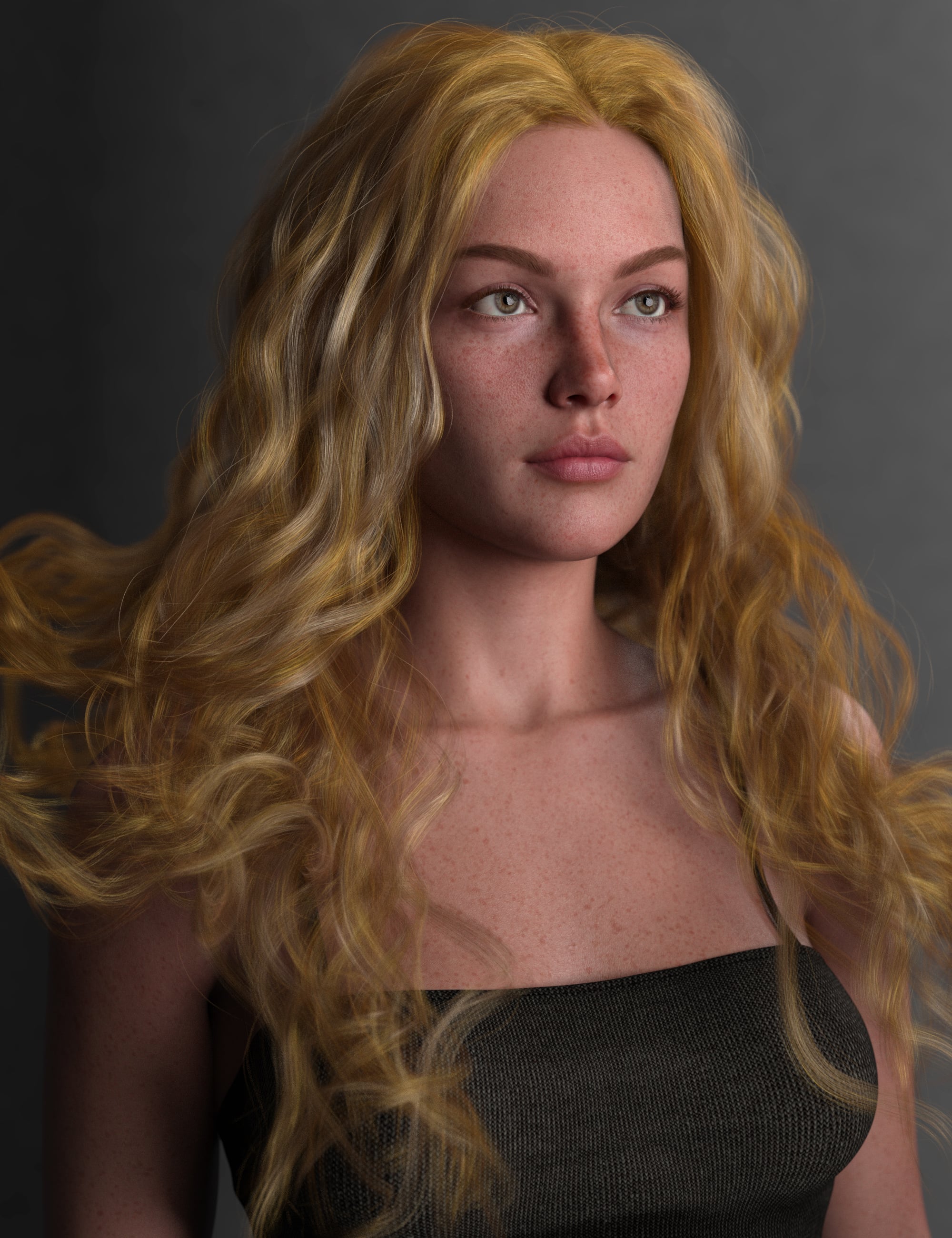 Soft Curls Long Hair Texture Expansion | Daz 3D