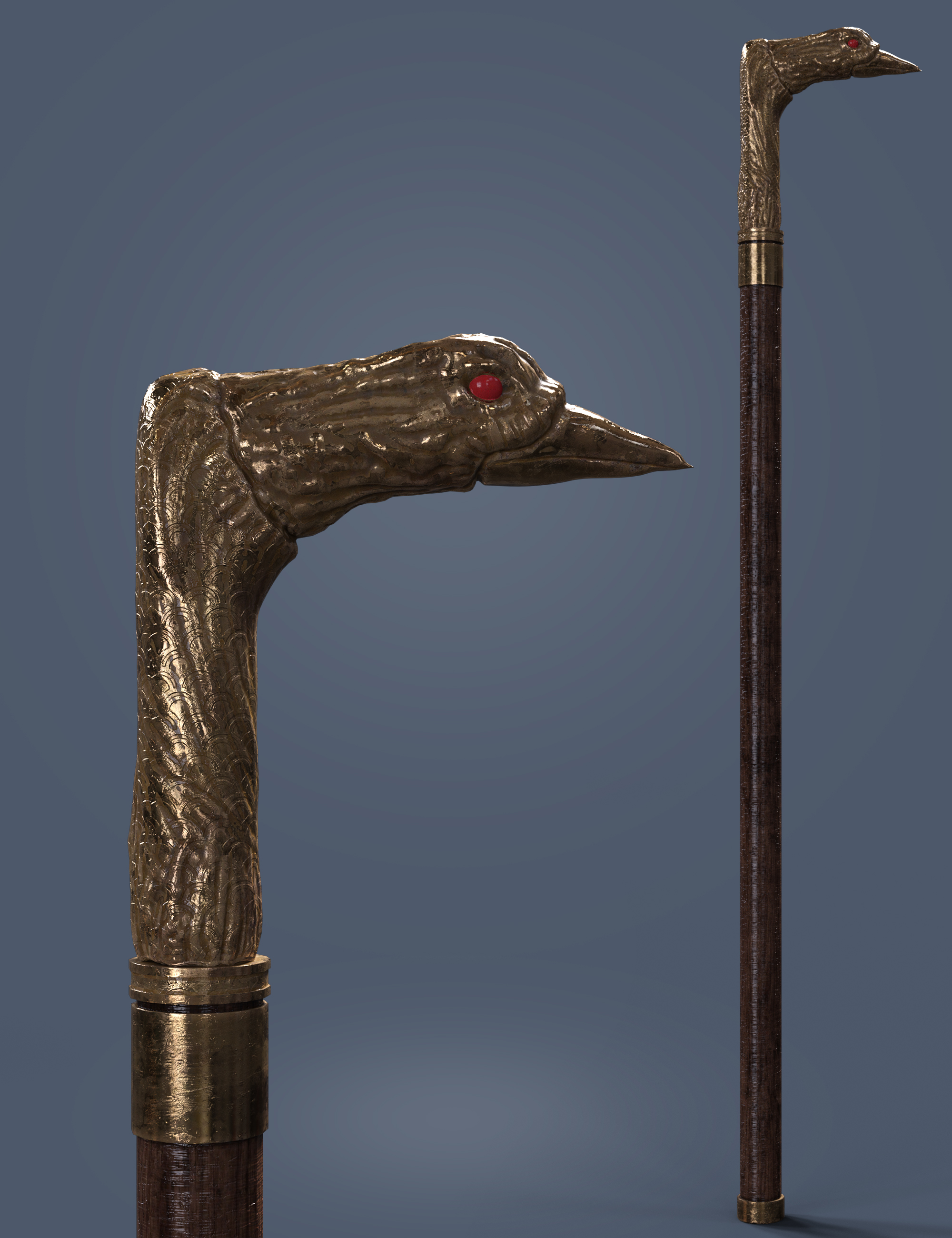 Halloween Plague Doctor Cane for Genesis 8 and 8.1 | Daz 3D
