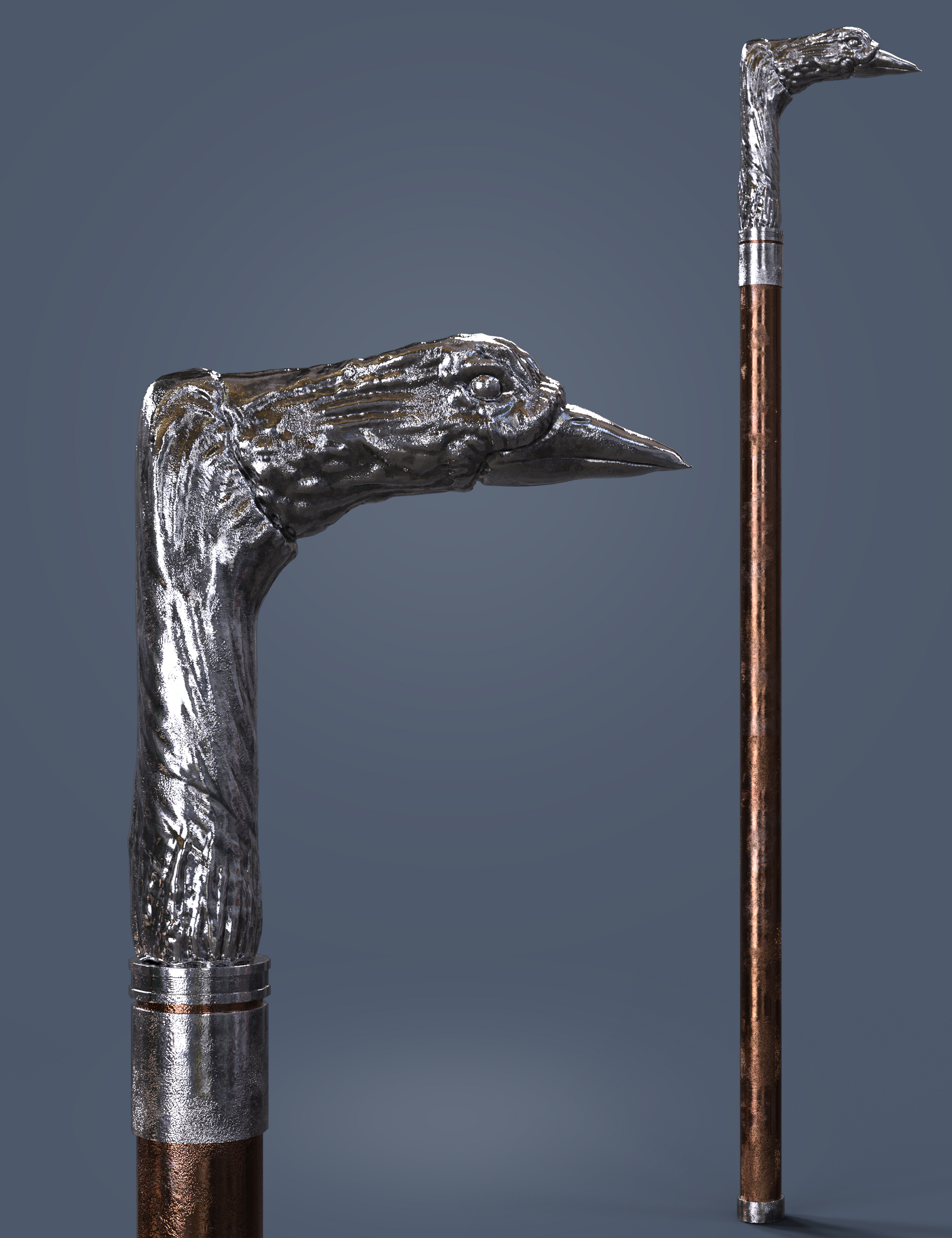 Halloween Plague Doctor Cane for Genesis 8 and 8.1 | Daz 3D