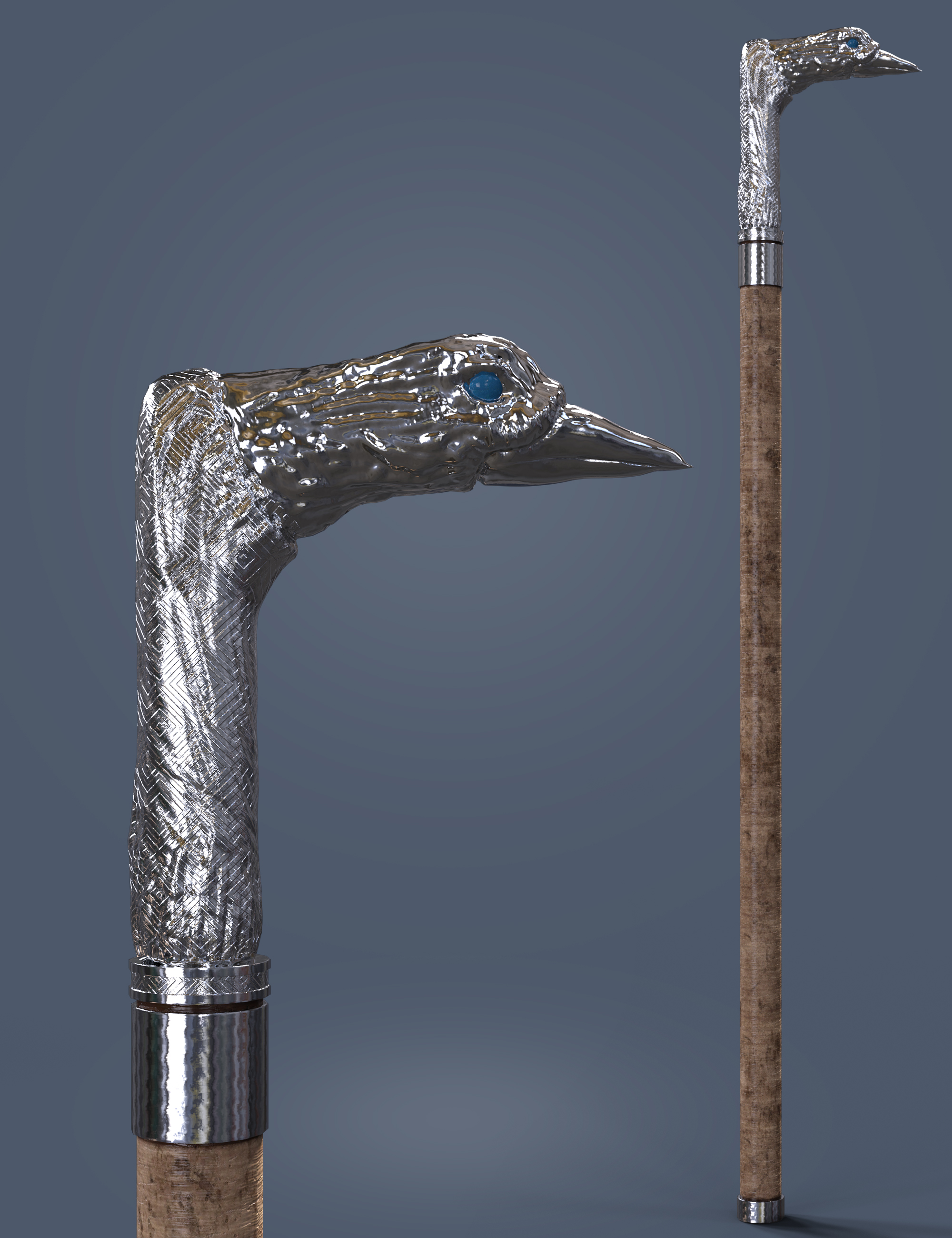 Halloween Plague Doctor Cane for Genesis 8 and 8.1 | Daz 3D