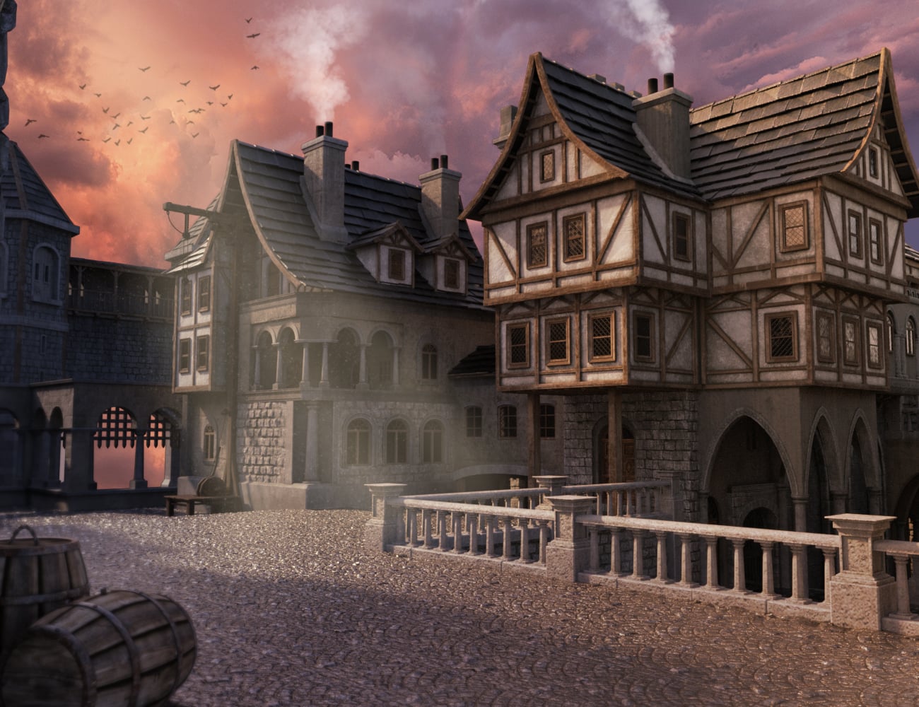 Medieval City Block | Daz 3D