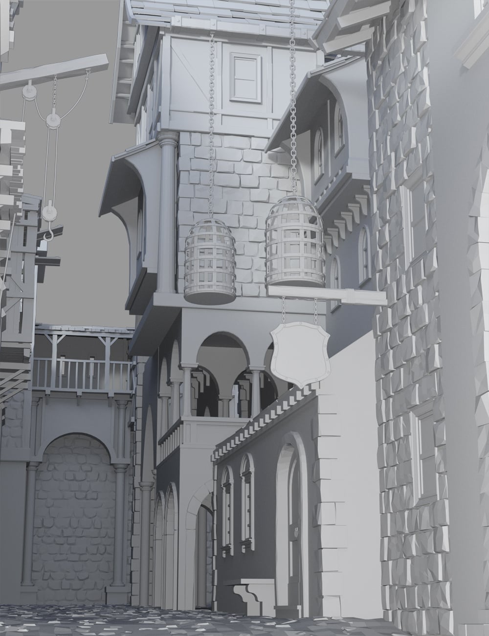 Medieval City Block | Daz 3D