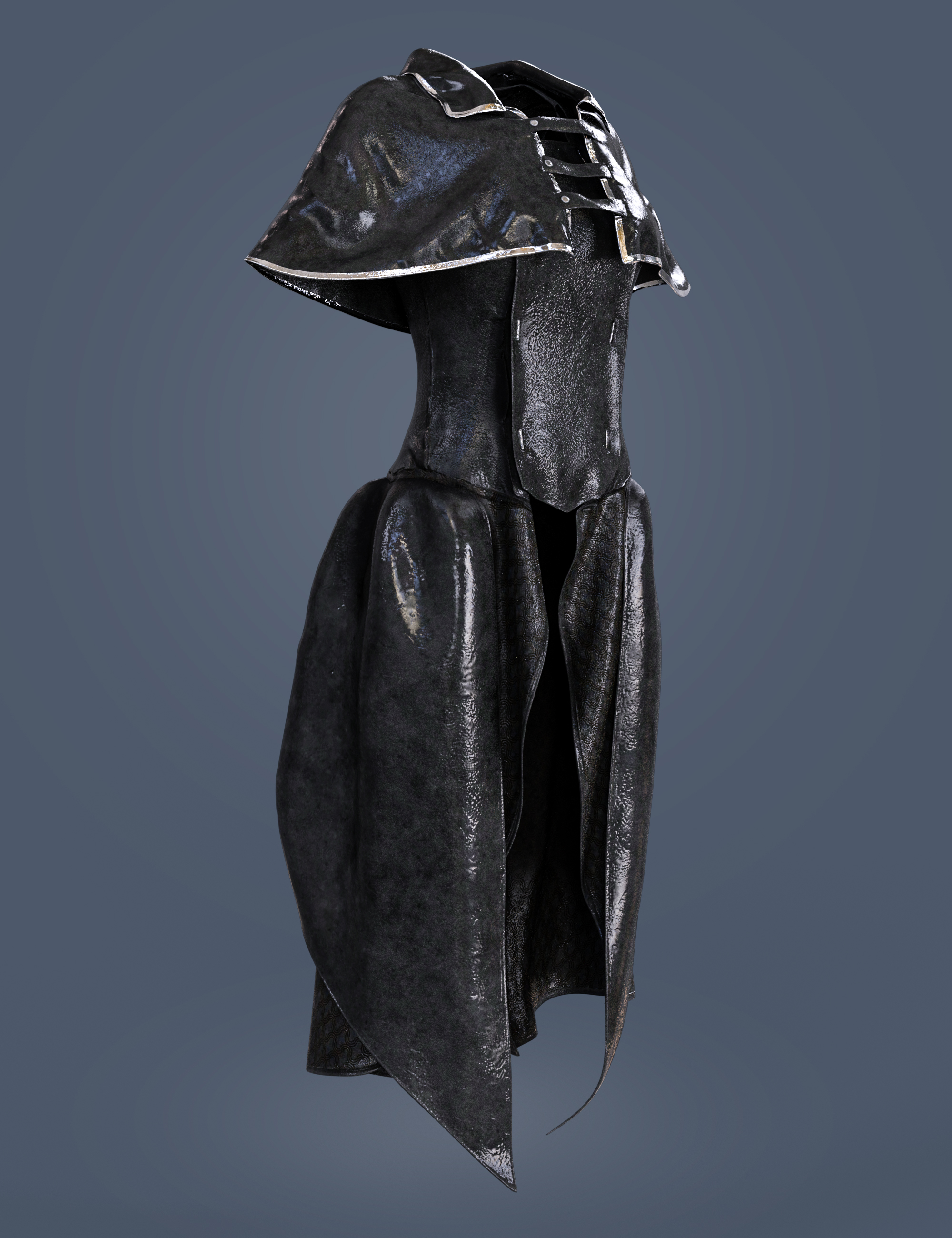 Halloween Plague Doctor dForce Dress and Cloak for Genesis 8 and 8.1 ...