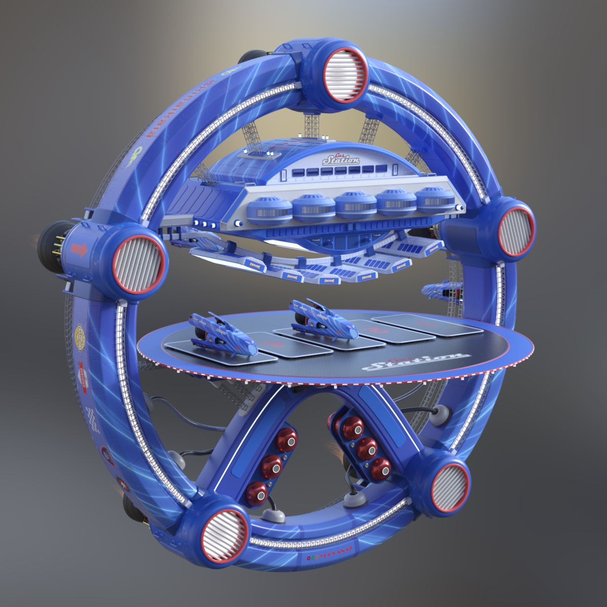 SC20 Space Pit Garage Texture Add-on | Daz 3D