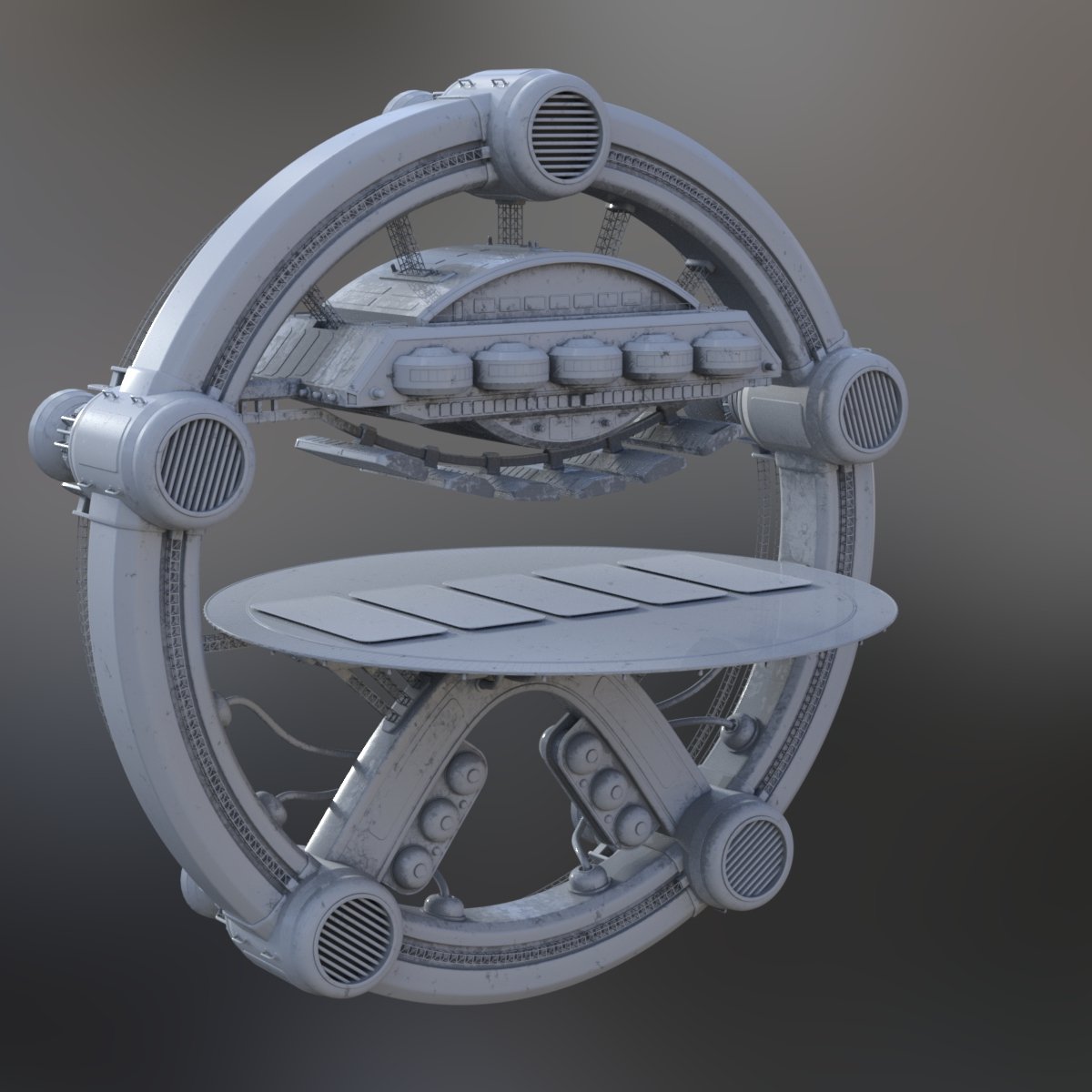 SC20 Space Pit Garage Texture Add-on | Daz 3D