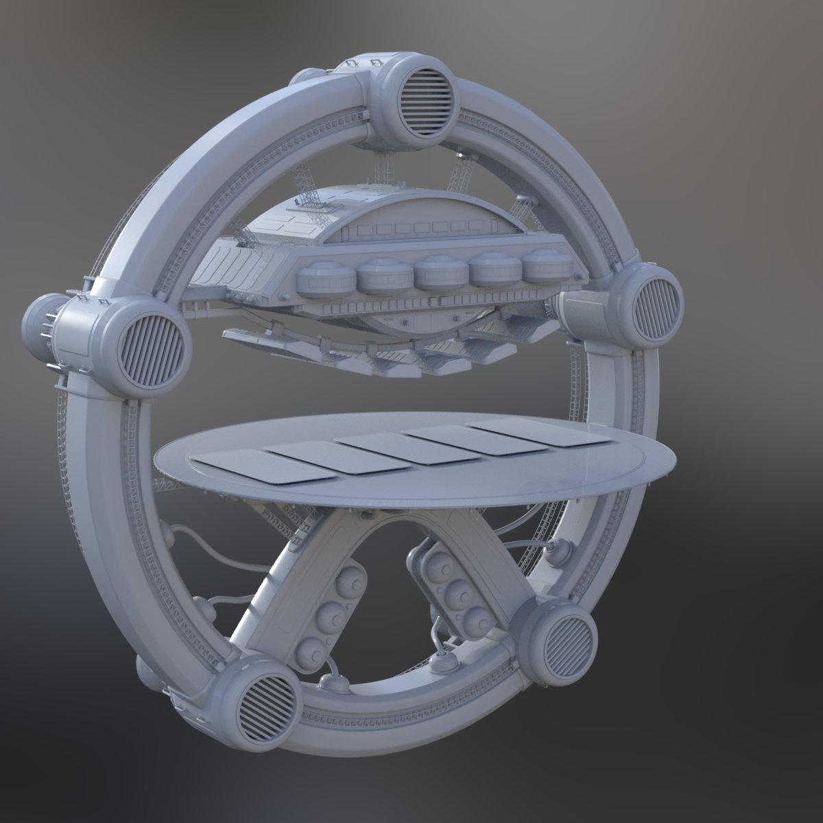 SC20 Space Pit Garage Texture Add-on | Daz 3D