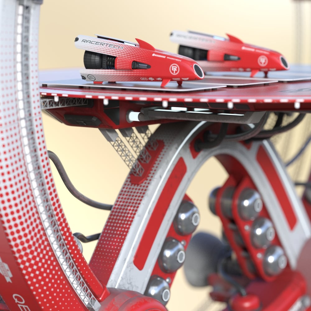 SC20 Space Pit Garage Texture Add-on | Daz 3D