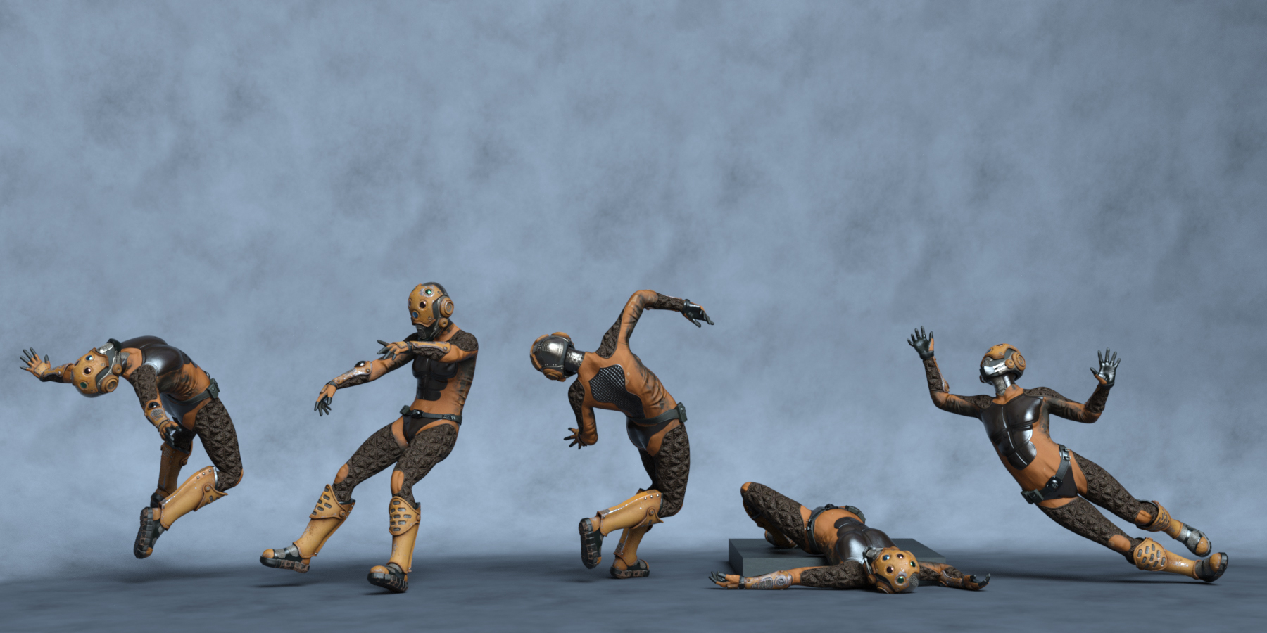 Fallen Warrior Poses for Genesis 9 | Daz 3D