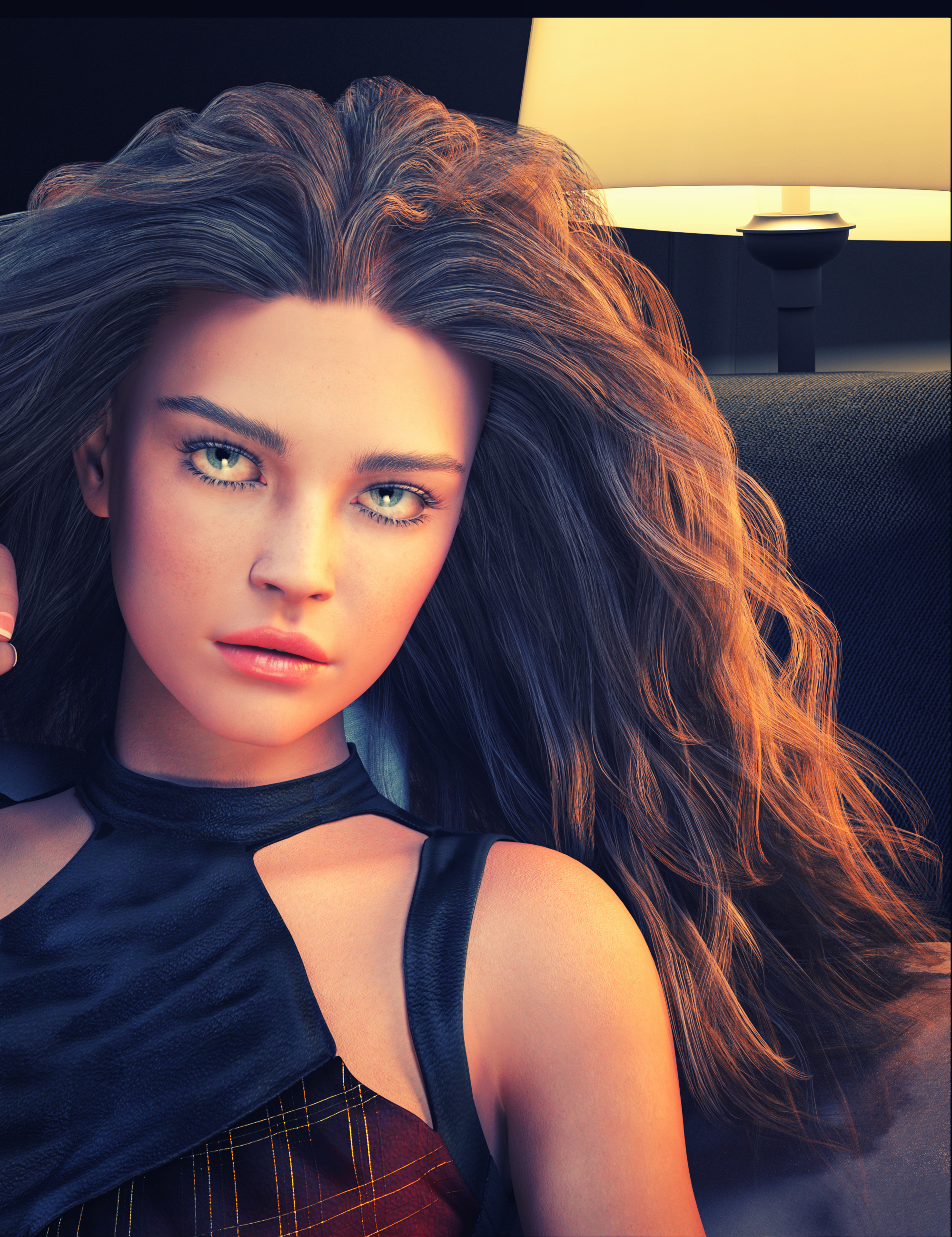 dForce FE Wave Hair for Genesis 8 and 8.1 Female | Daz 3D