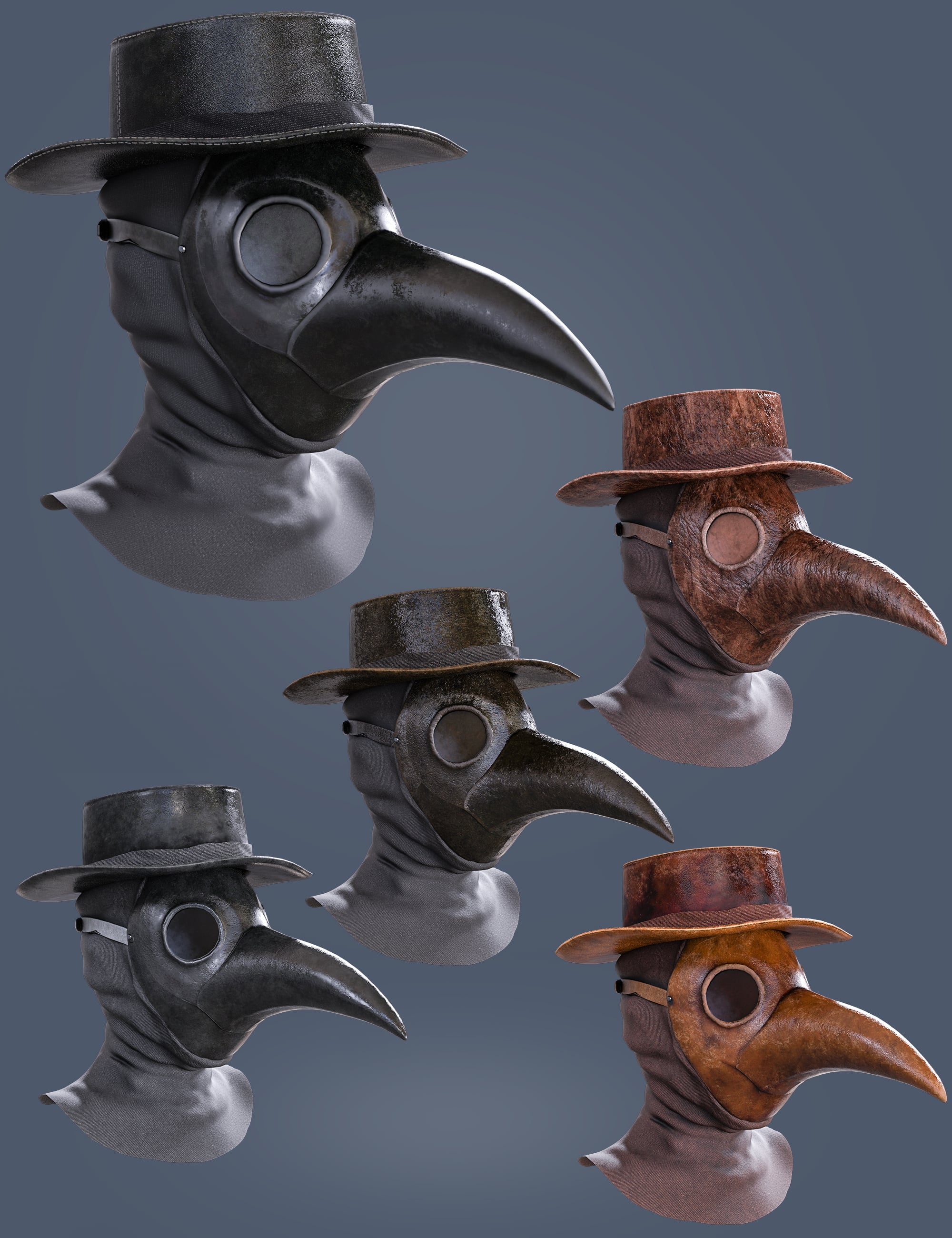 Halloween Plague Doctor Outfit for Genesis 8 and 8.1 Males | Daz 3D