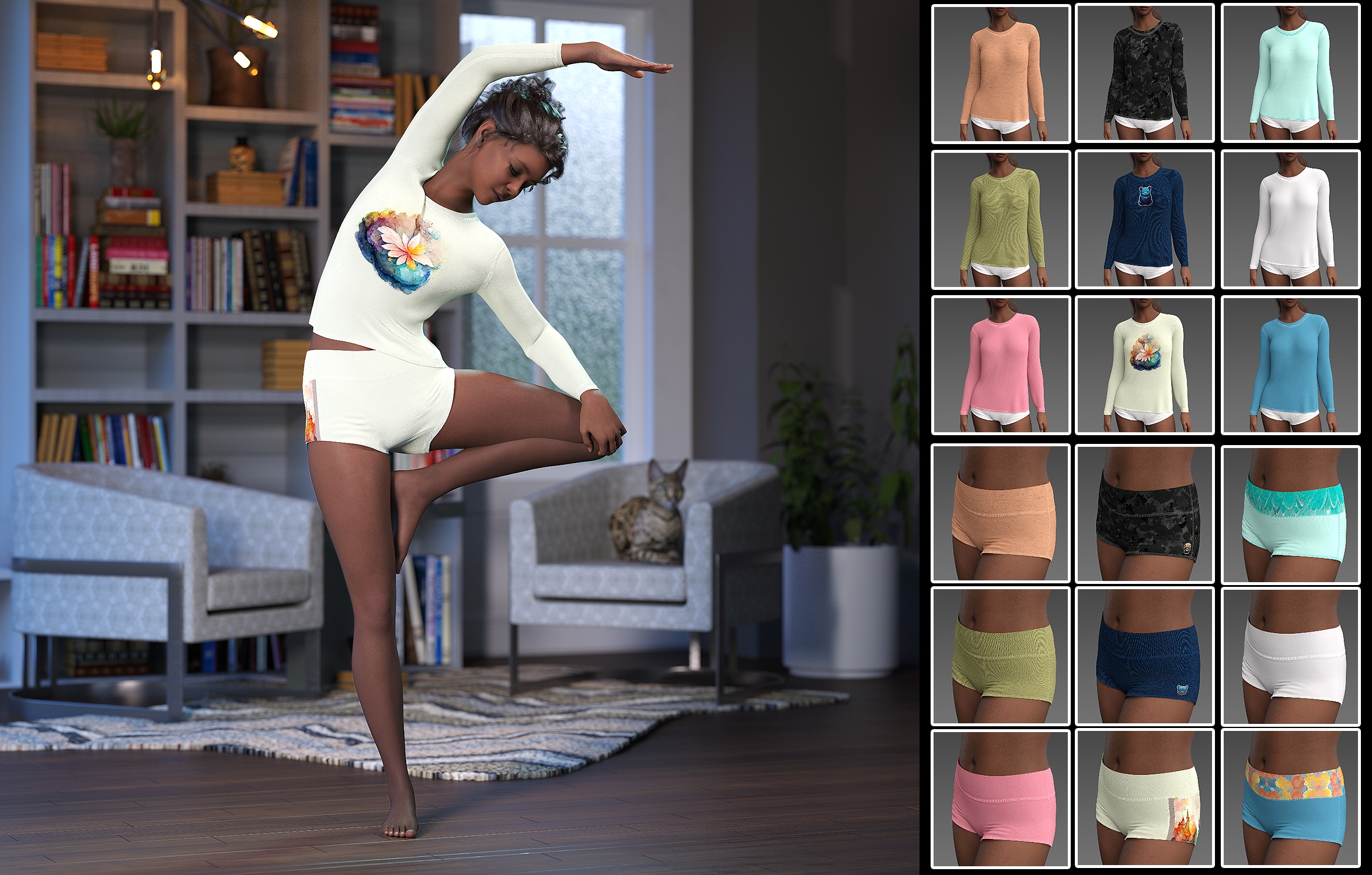 Yoga Girl for Mango Movement Collection for Genesis 9 | Daz 3D