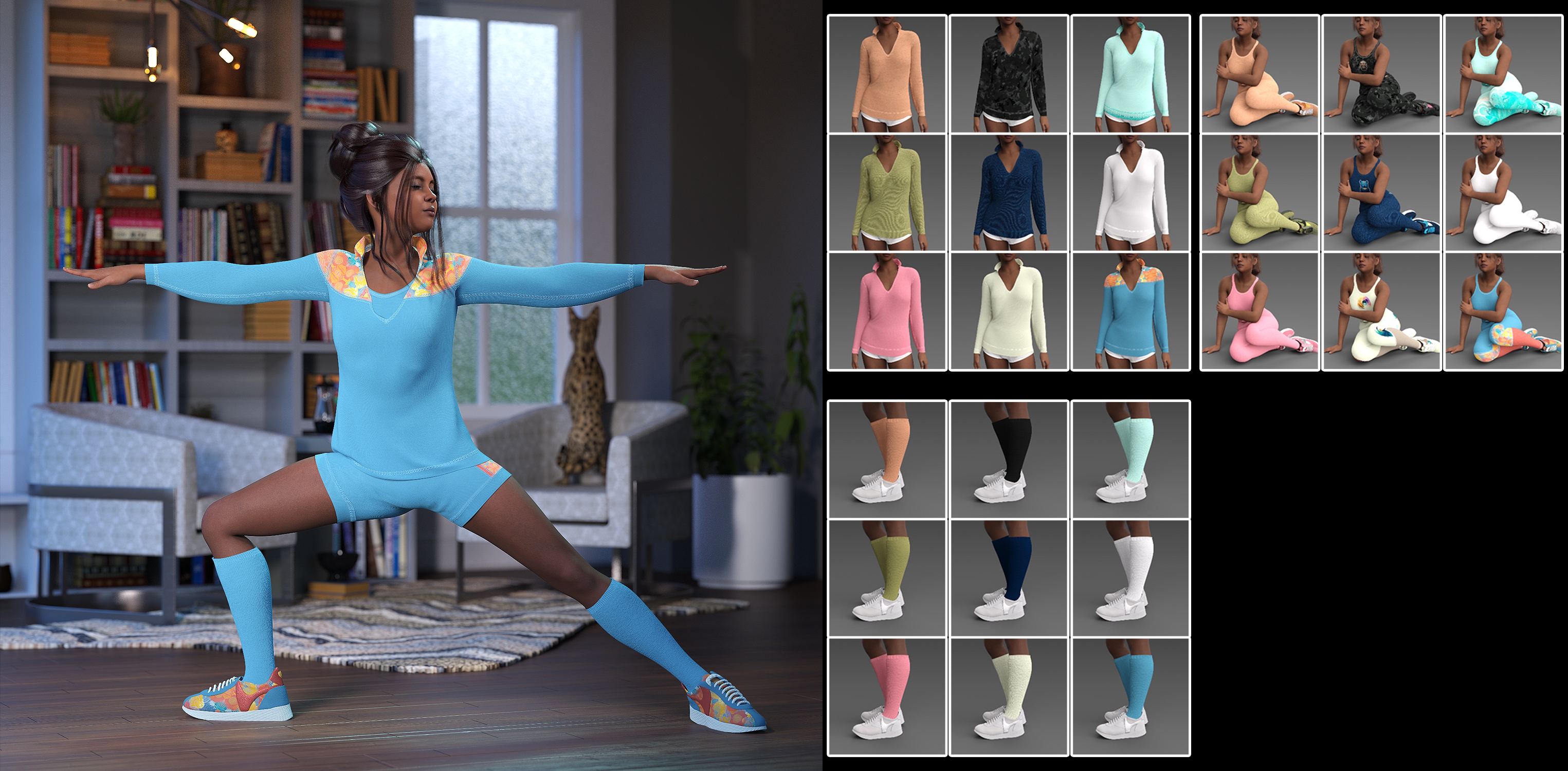 Yoga Girl for Mango Movement Collection for Genesis 9 | Daz 3D