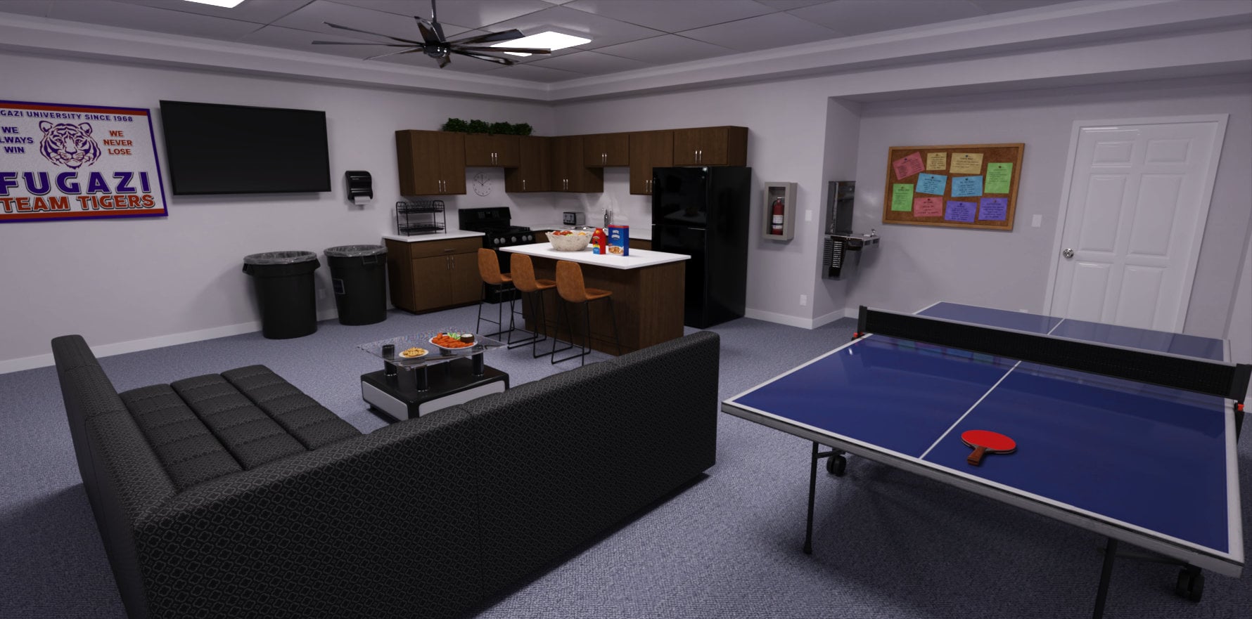 FG College Dorm Floor | Daz 3D
