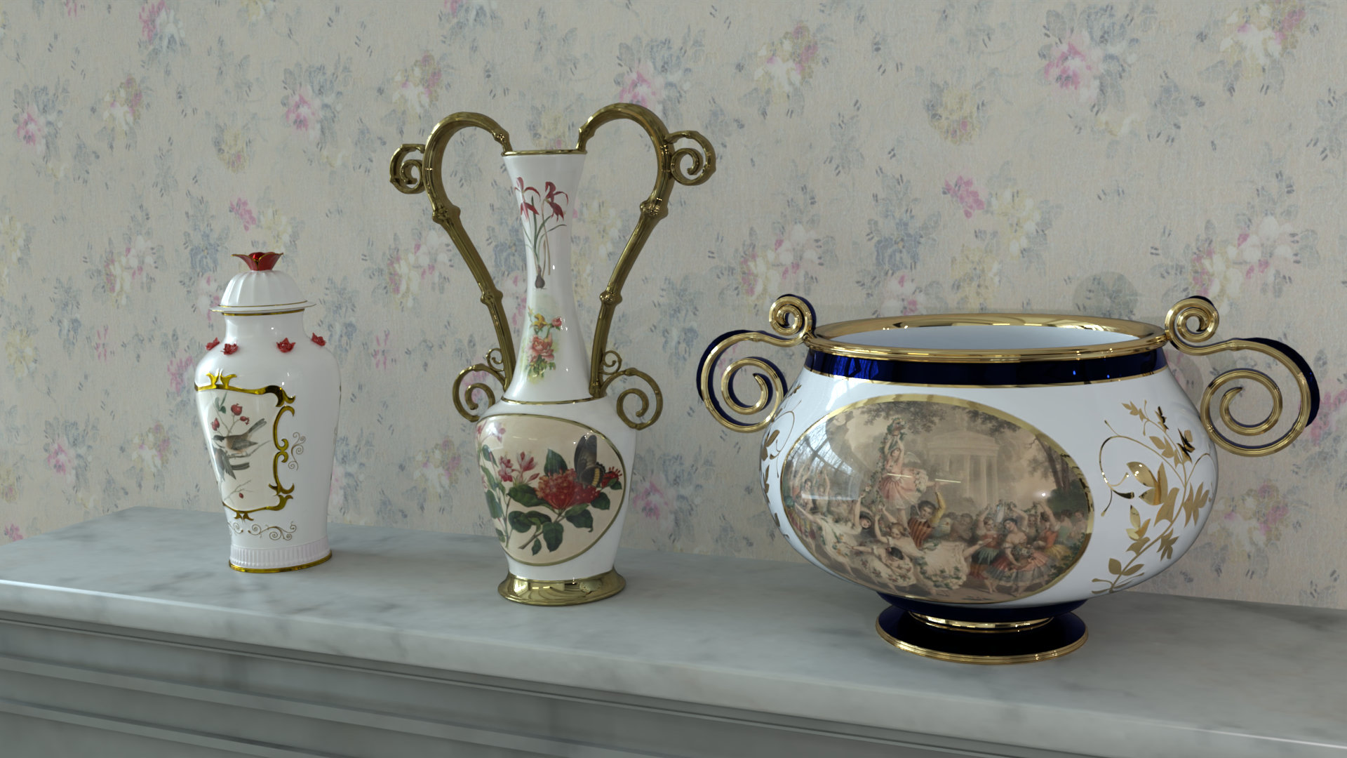 Victorian Vases | Daz 3D