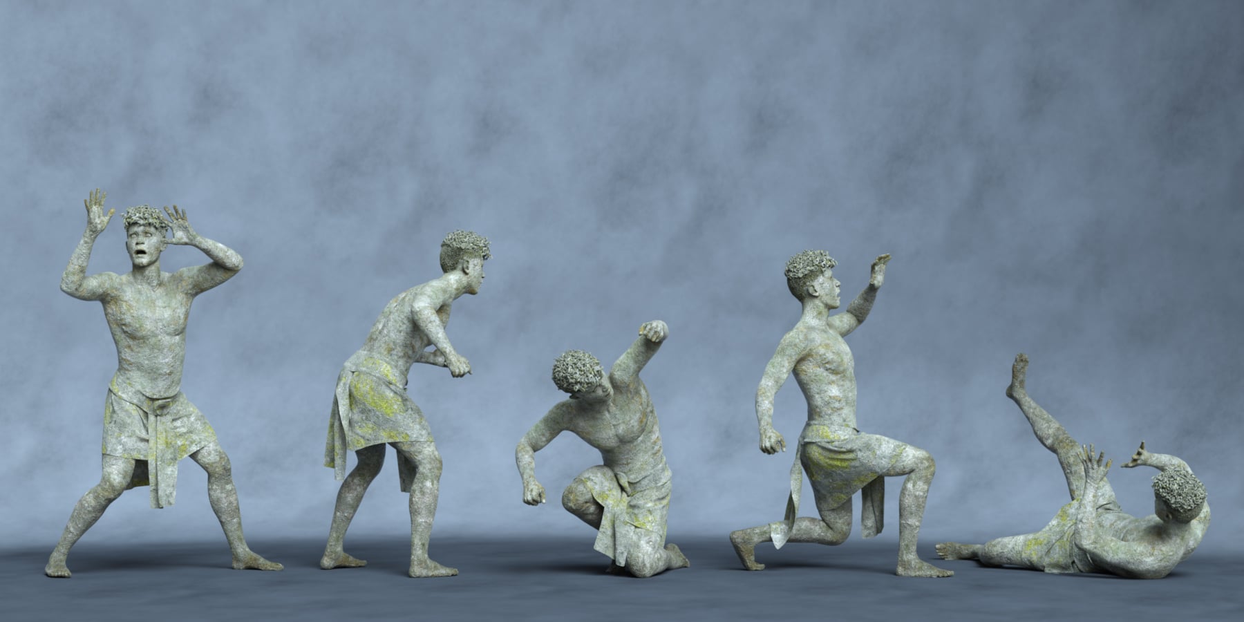 Medusa's Victims Poses for Genesis 9 | Daz 3D