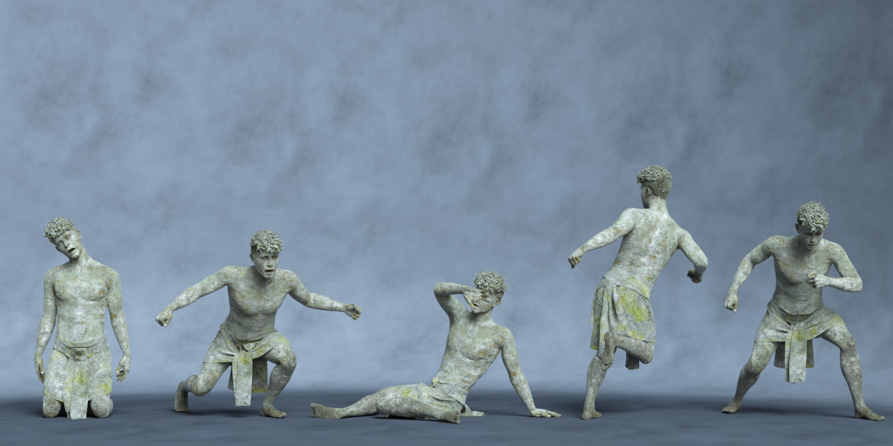 Medusa's Victims Poses for Genesis 9 | Daz 3D