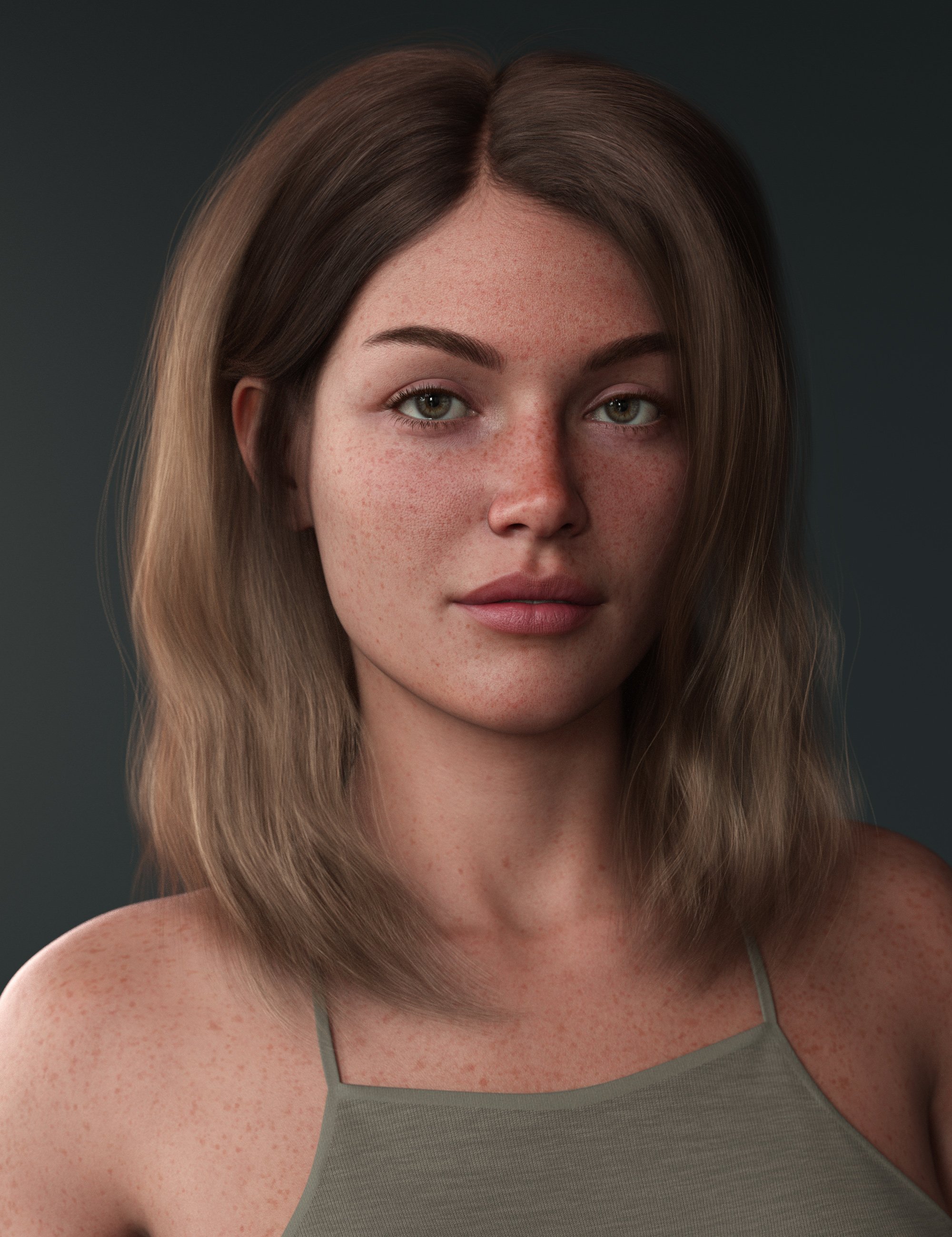 Side Parted Long Bob Hair Texture Expansion | Daz 3D