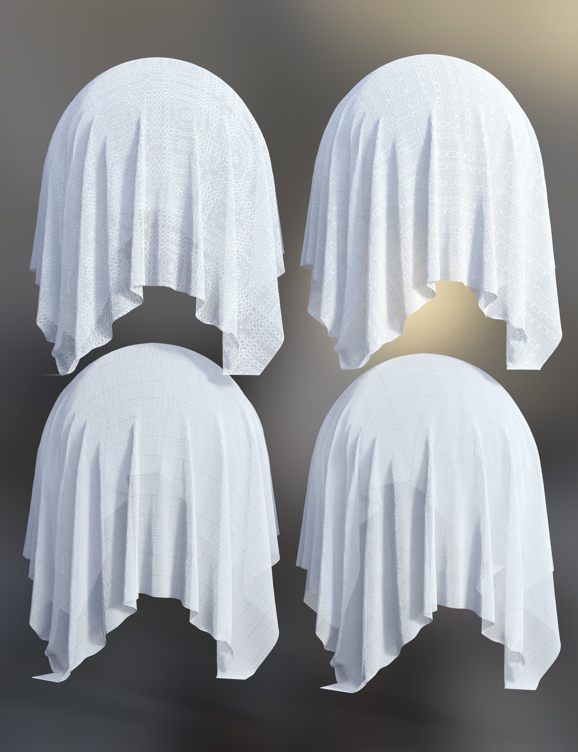 Delicate Embroidered Fabric Iray Shaders | Daz 3D